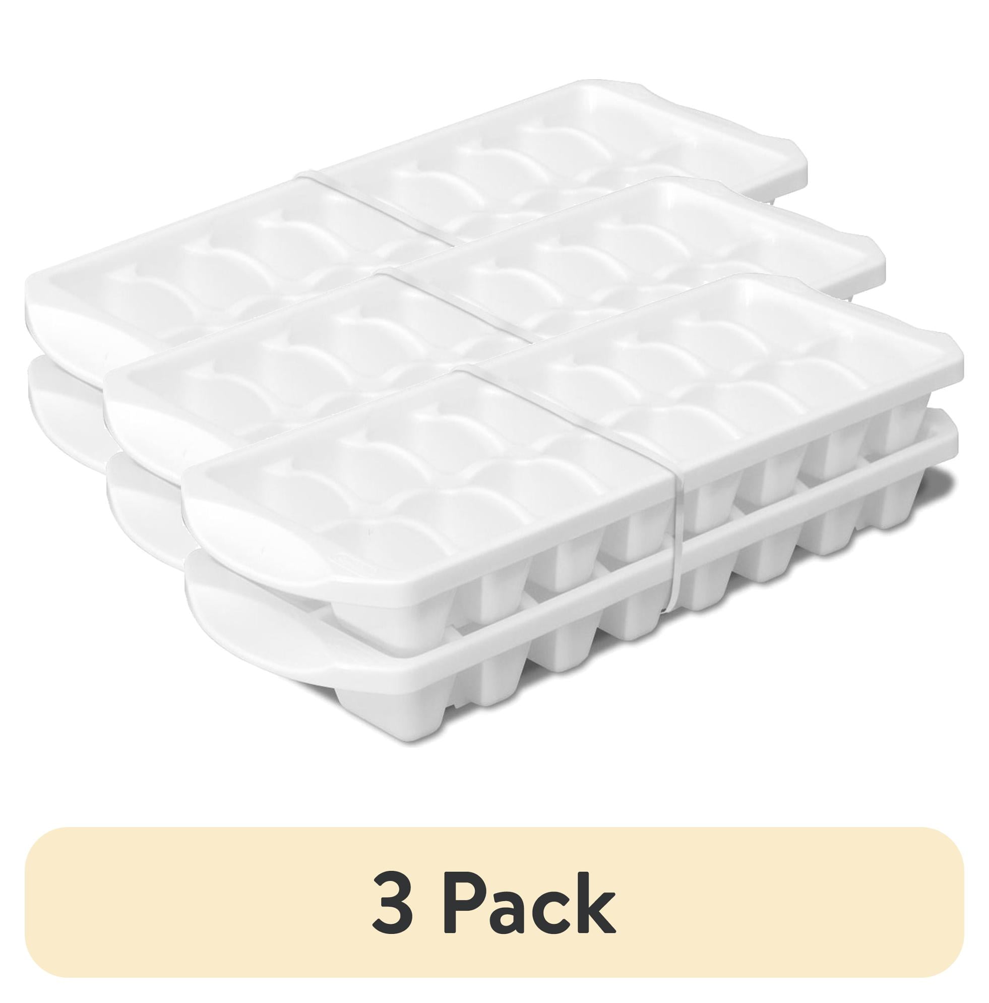(3 pack) Sterilite Set of Two Stacking Ice Cube Trays, Easy release, 16 ...
