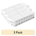 (3 pack) Sterilite Set of Two Stacking Ice Cube Trays, Easy release, 16 ...