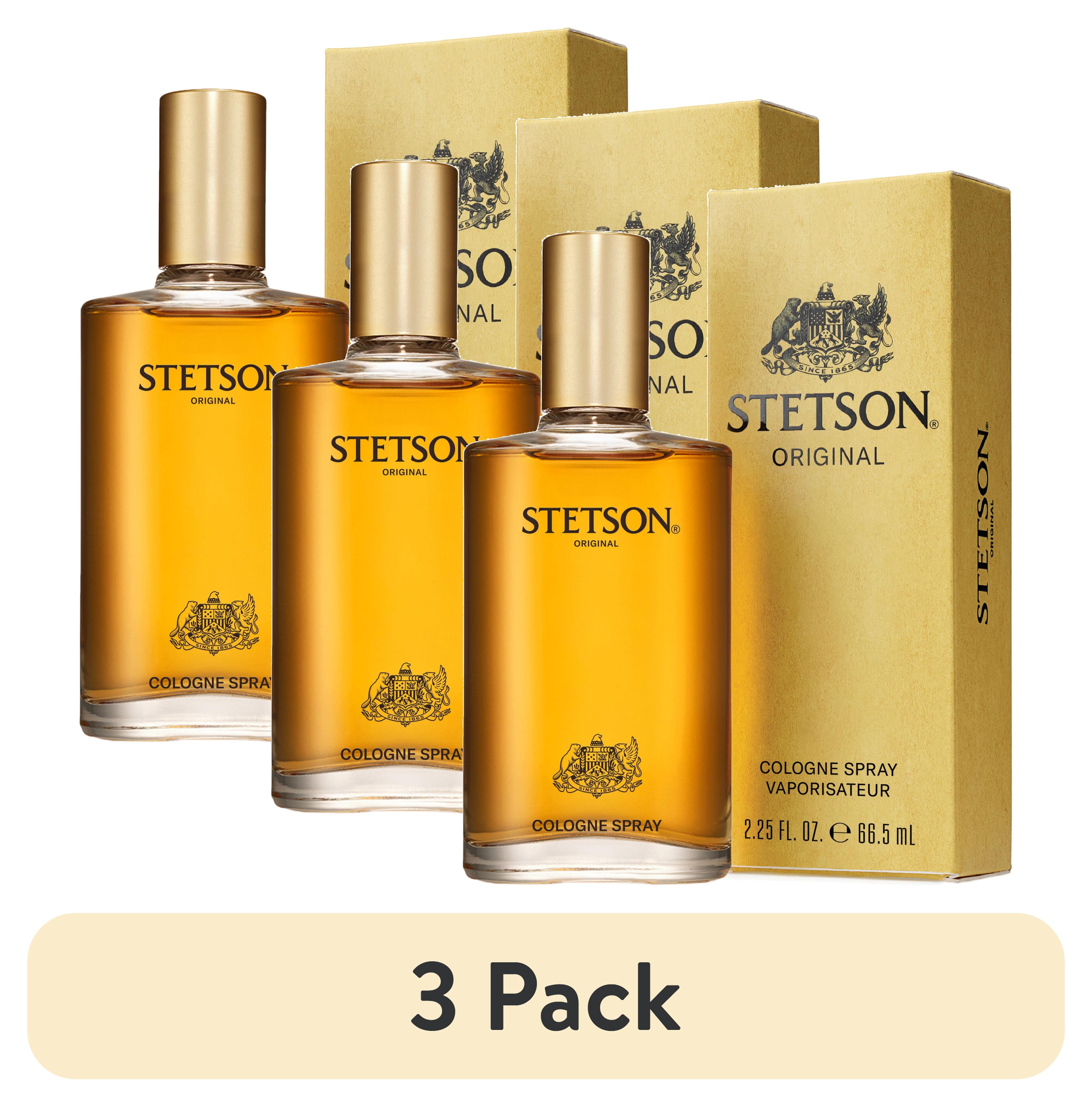 (3 pack) Stetson Original Cologne Spray for Men, 2.25 fl oz - Walmart.com