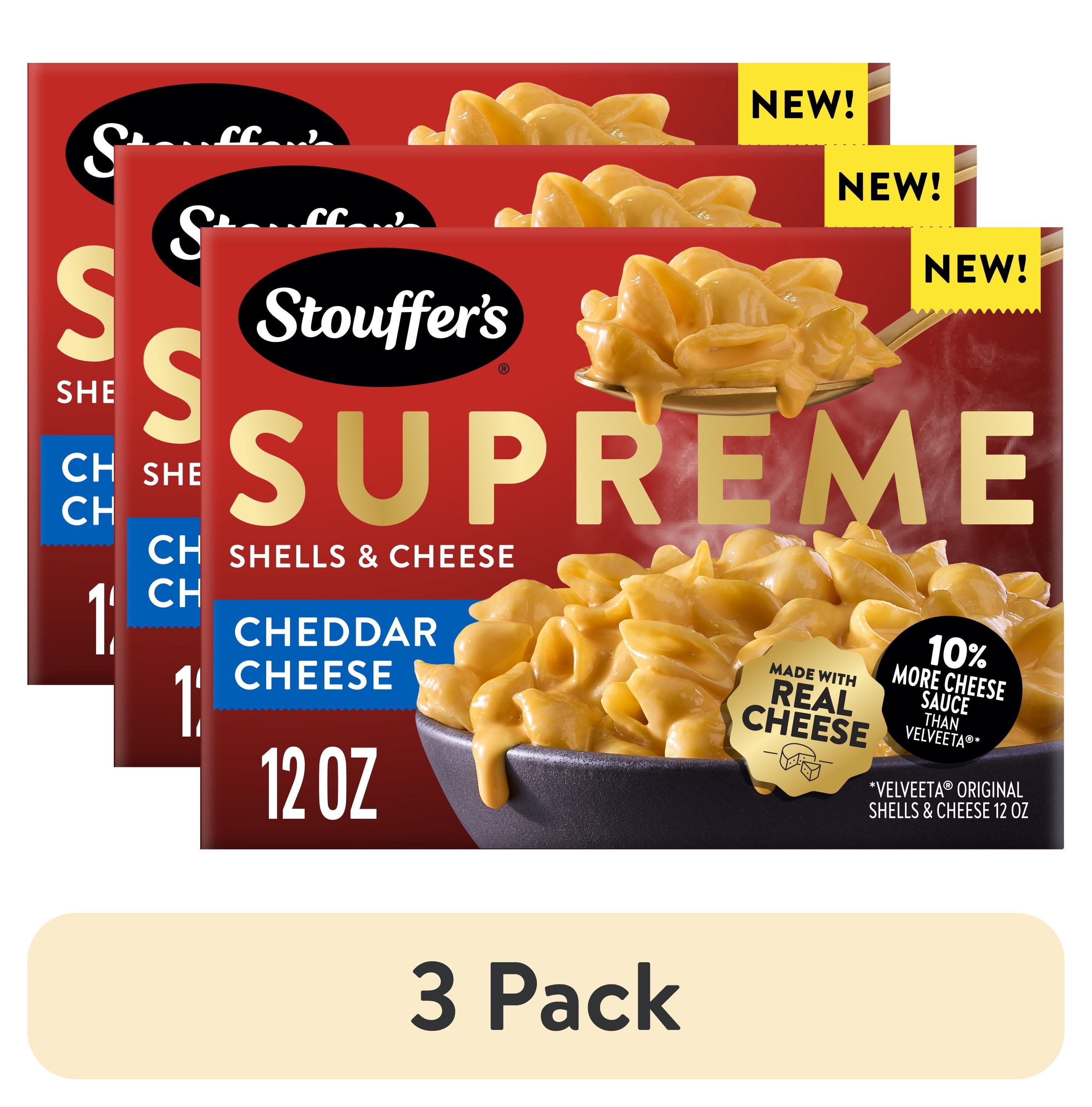 (3 pack) Stouffer’s Macaroni and Cheese Meal, Supreme Shells and Cheese ...