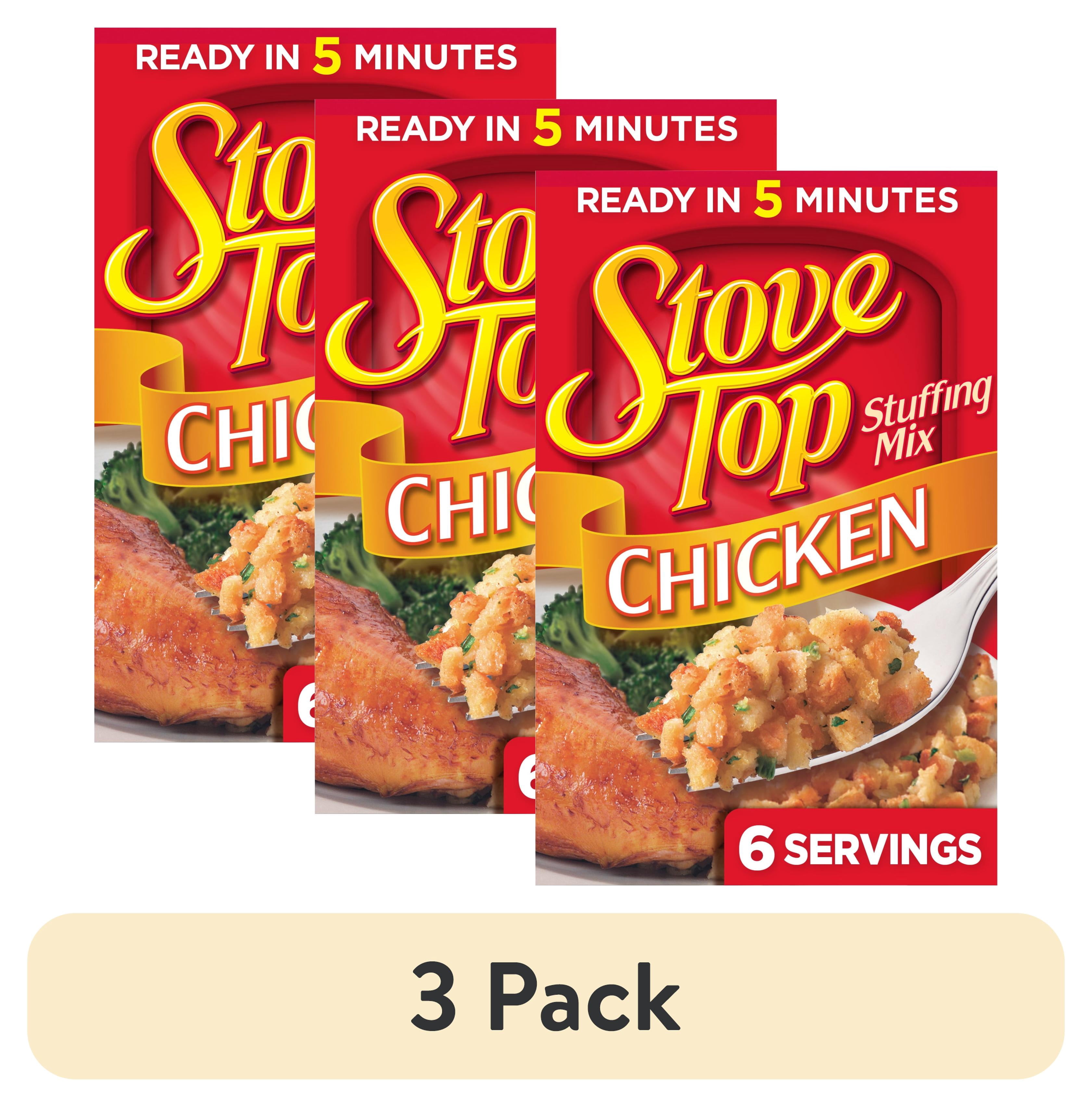 (3 pack) Stove Top Chicken Stuffing Mix Side Dish, 6 oz Box - Walmart.com