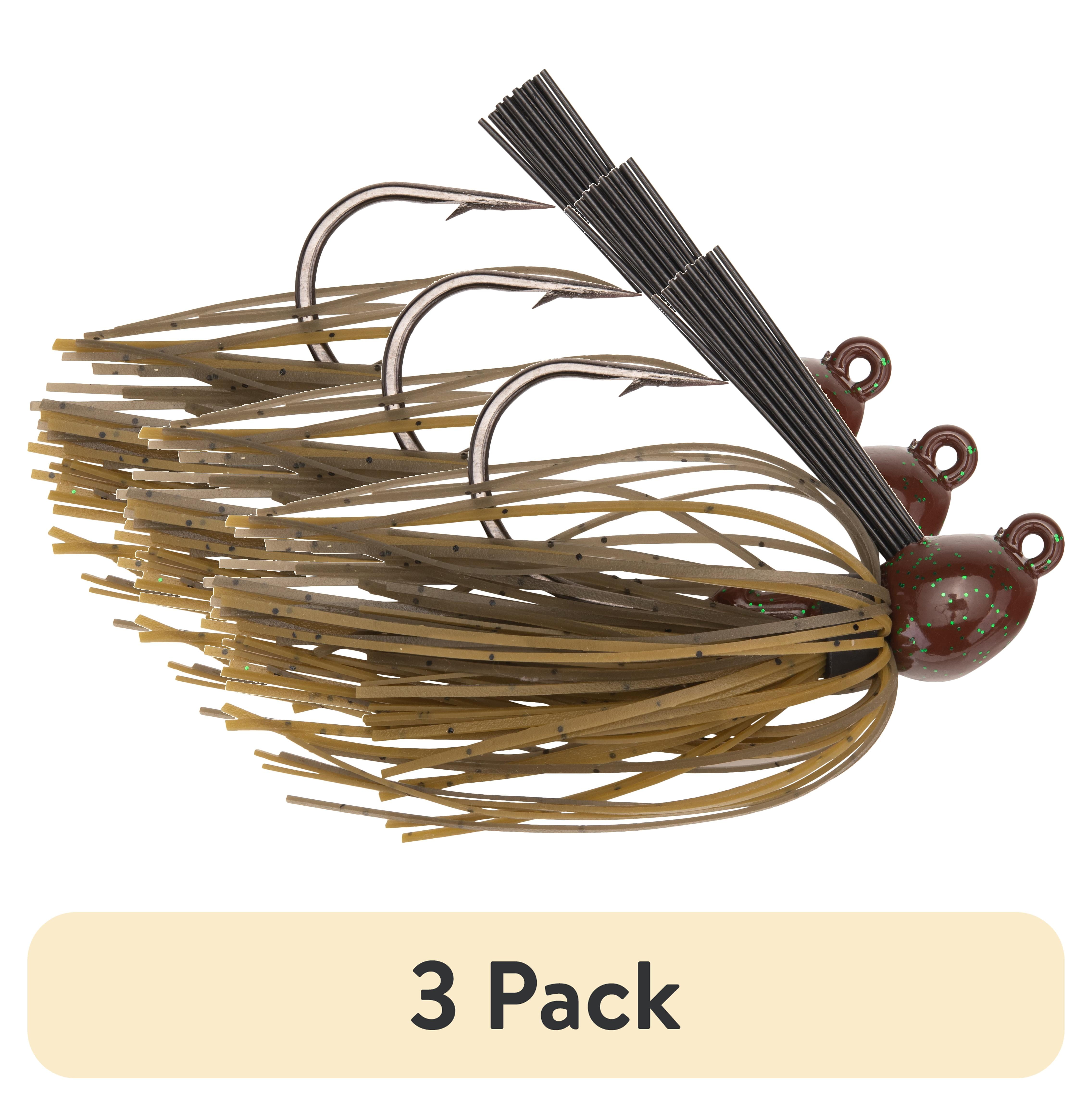 (3 pack) Strike King Bitsy Flip Jig 1/4oz Green Crawfish Bass Jig ...