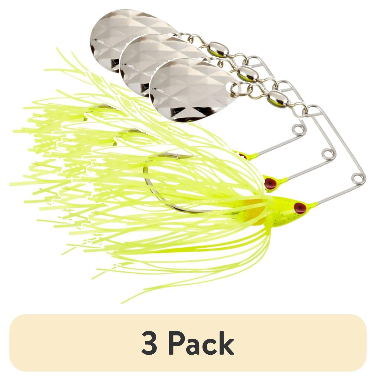 (3 pack) Strike King Mini-King Spinnerbait Lure 1/8oz Chartreuse ...