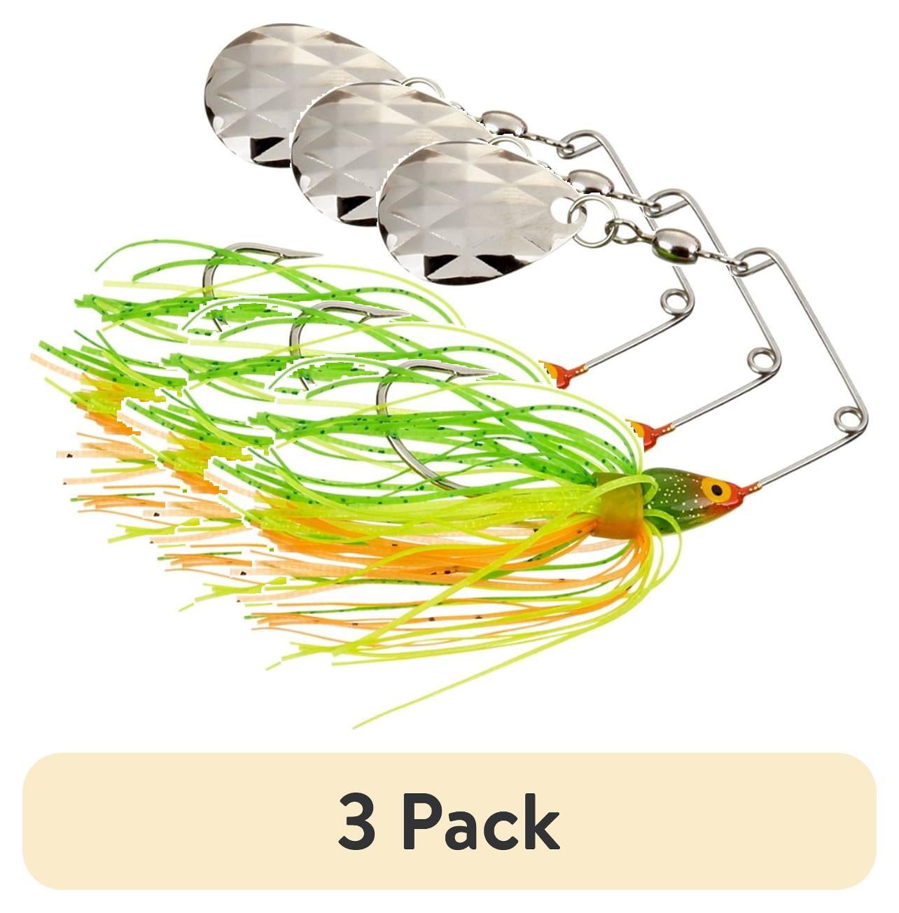 (3 pack) Strike King Mini-King Spinnerbait Lure 1/8oz Fire Tiger ...