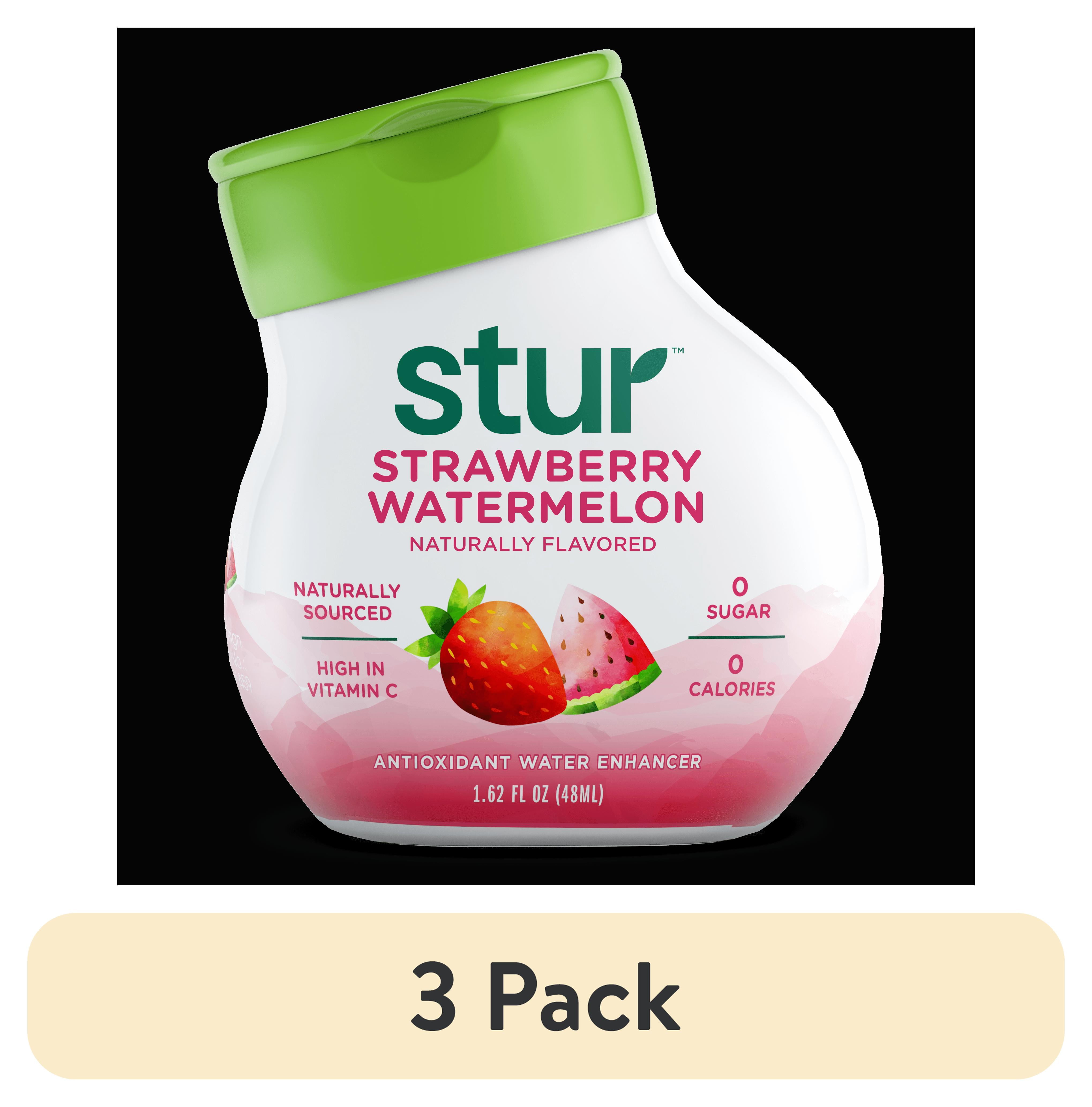 (3 pack) Stur Strawberry Watermelon Drink Mix, Liquid Water Enhancer ...
