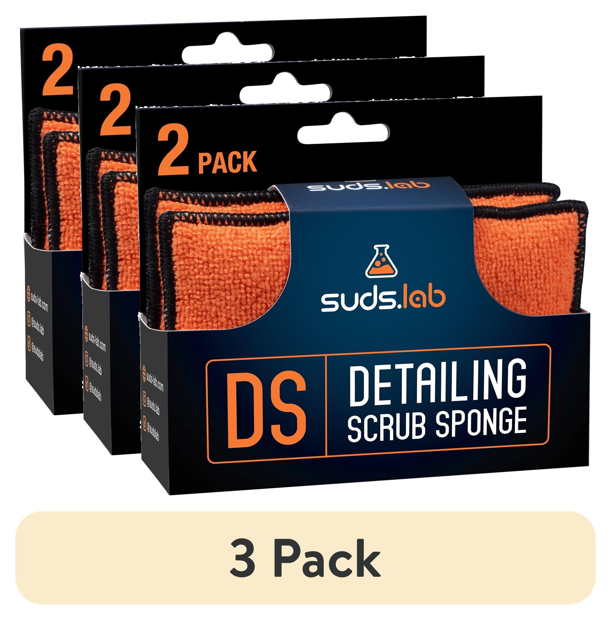 (3 pack) Suds Lab DS Microfiber Detailing Scrub Pad 2 Pack - Car ...