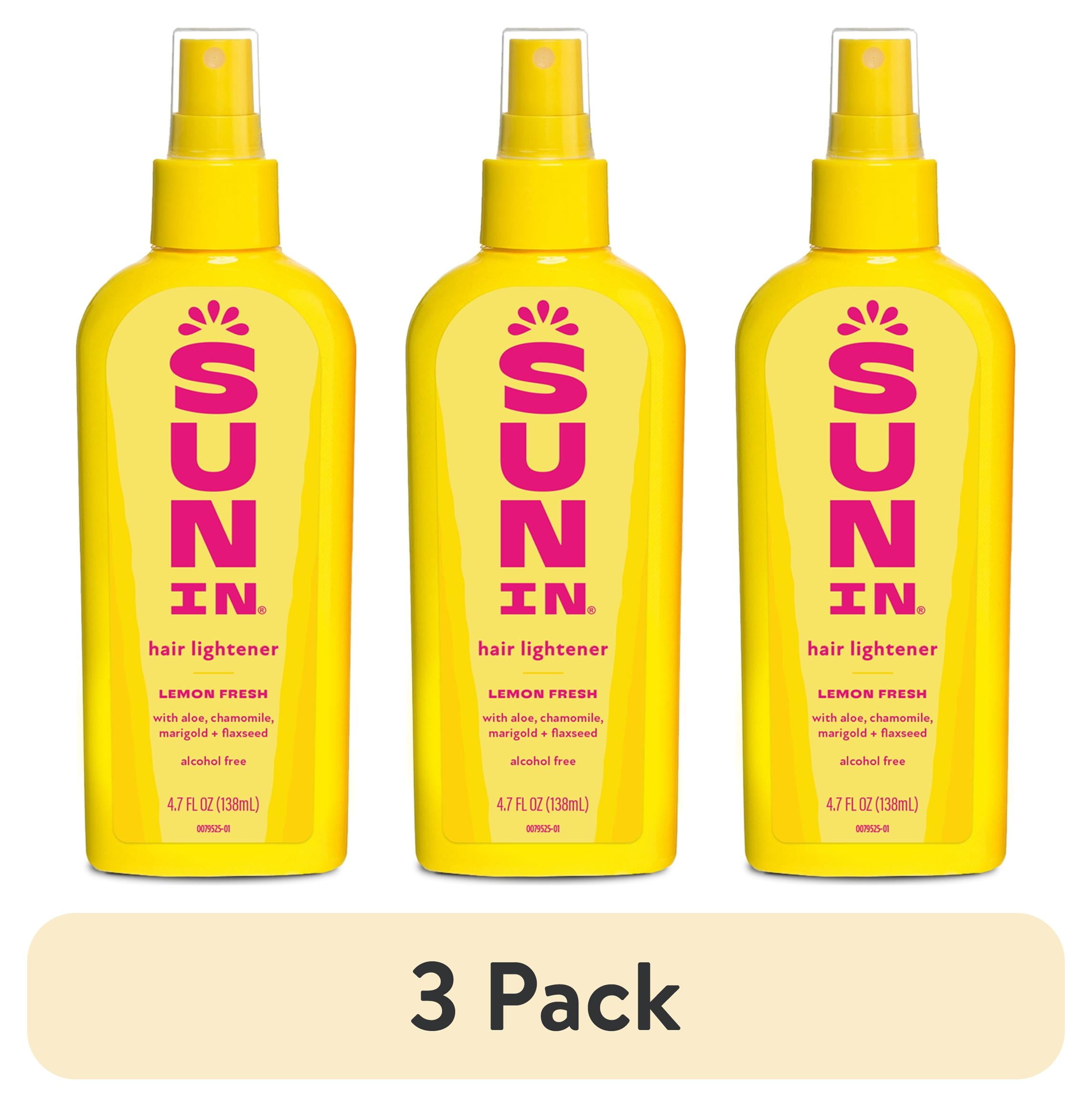 (3 pack) Sun In Hair Lightener Shine Enhancing Spray, Lemon, Unisex, 4. ...