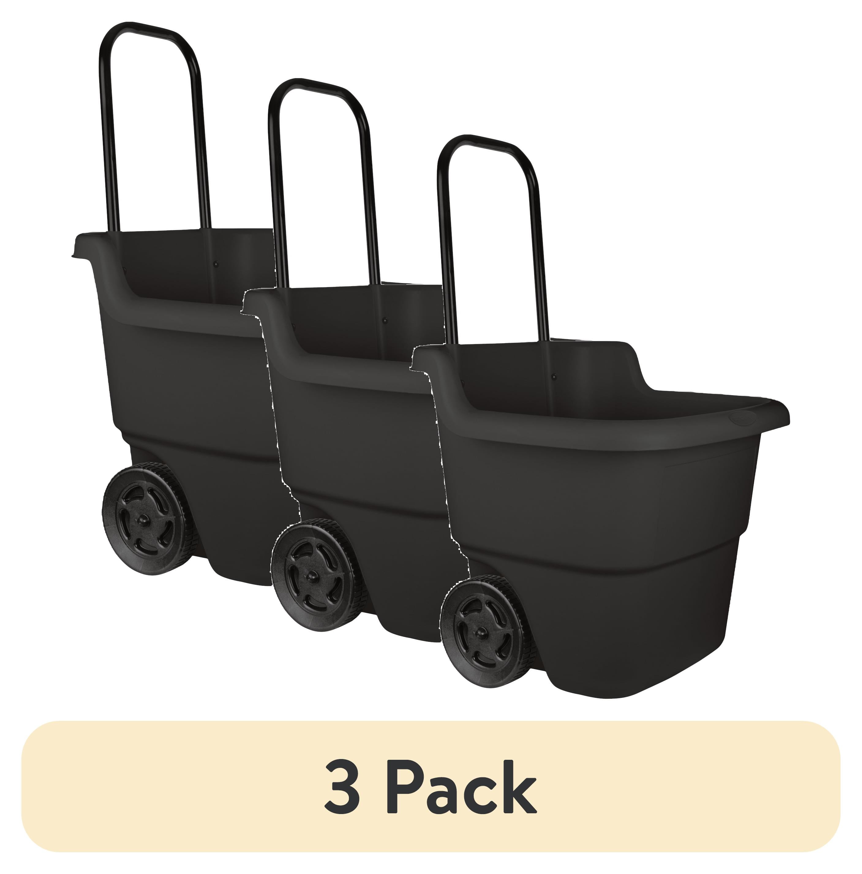 (3 pack) Suncast 15-gal Lawn & Garden Cart, Durable Resin Material ...