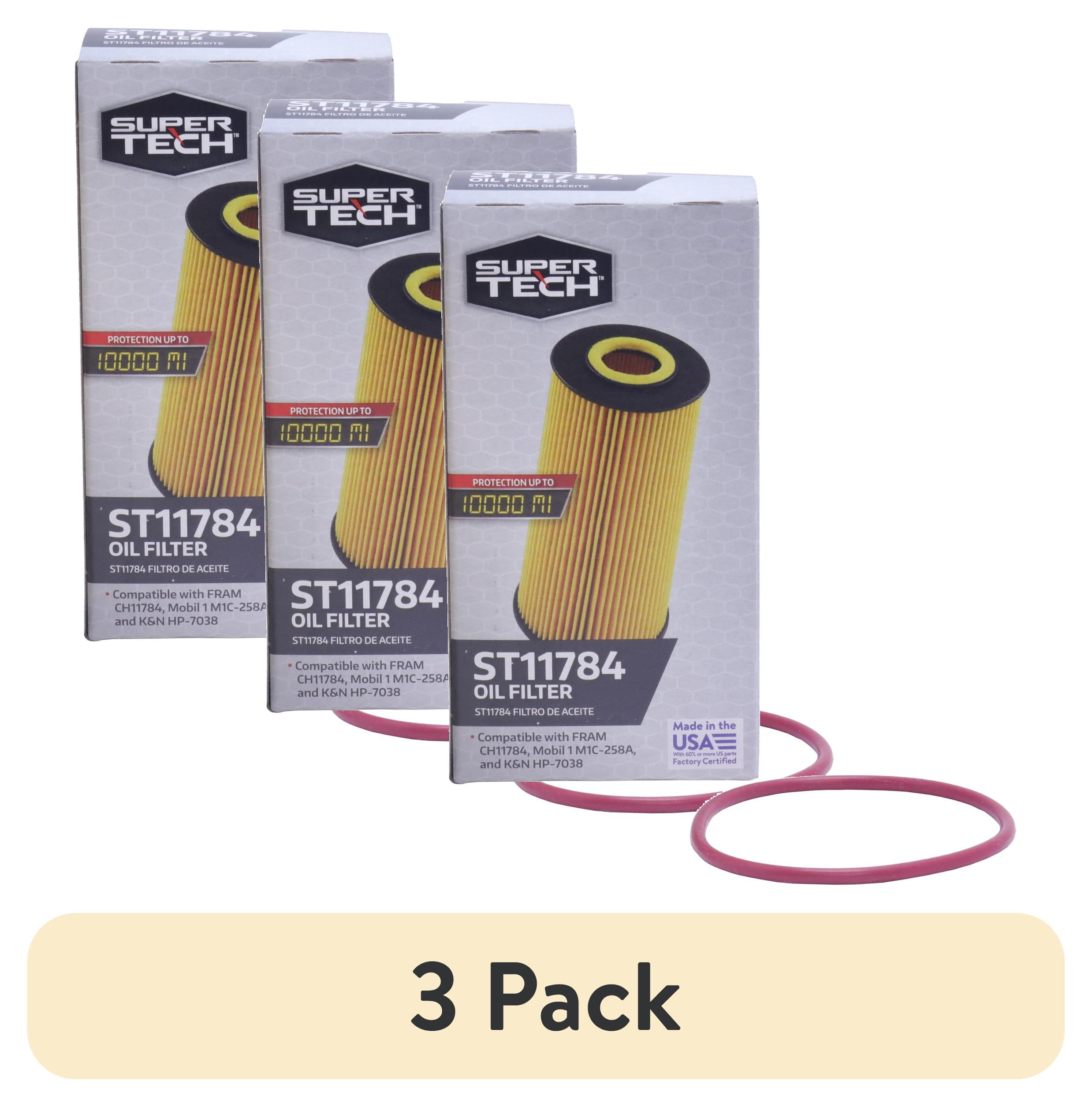 Super Tech Extended Performance Oil Filter ST11784 for Audi and Volkswagen, 10K Mile Protection ...