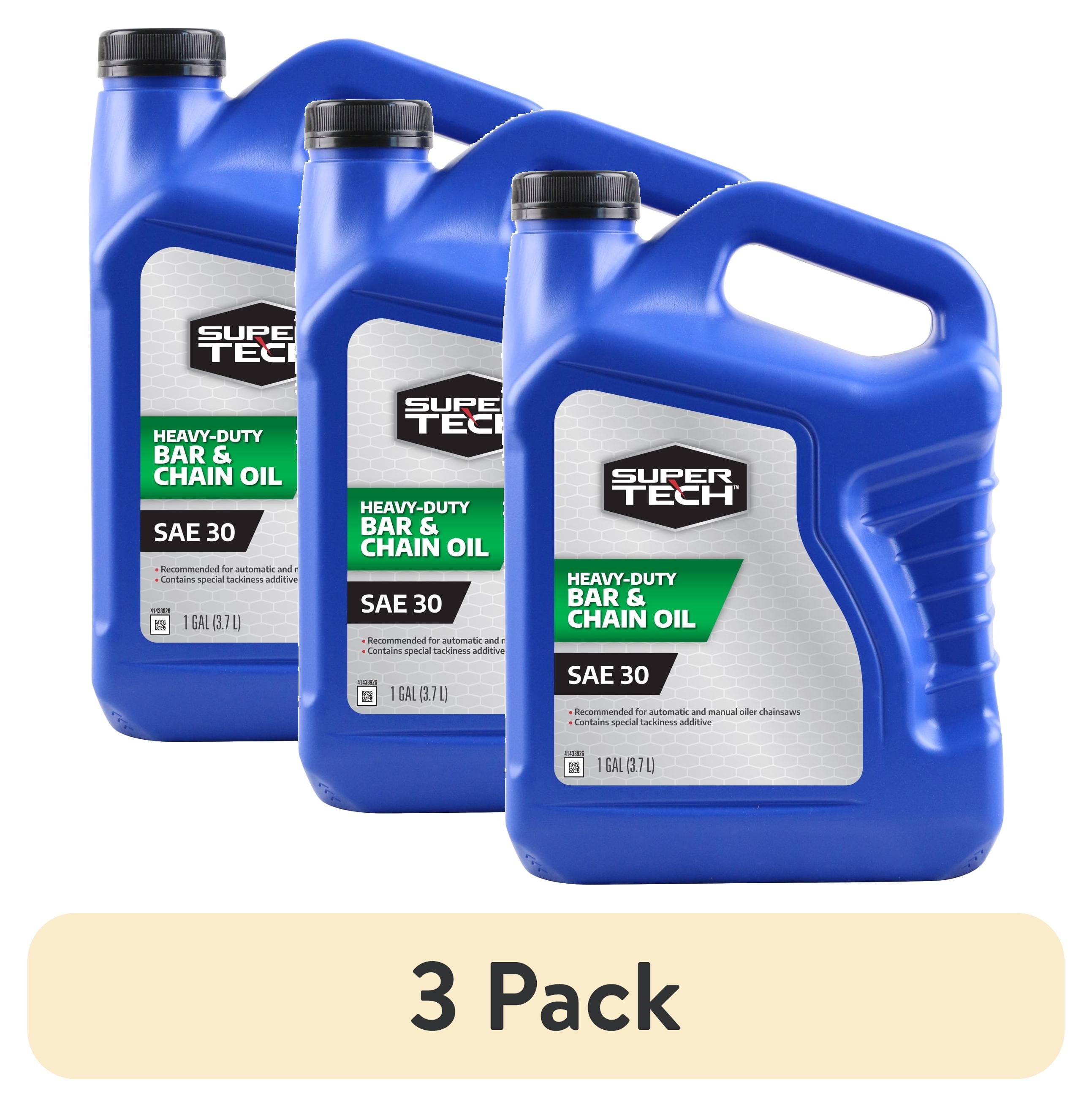 (3 pack) Super Tech SAE 30 Bar and Chain Oil, 1 Gallon Bottle - Walmart.com