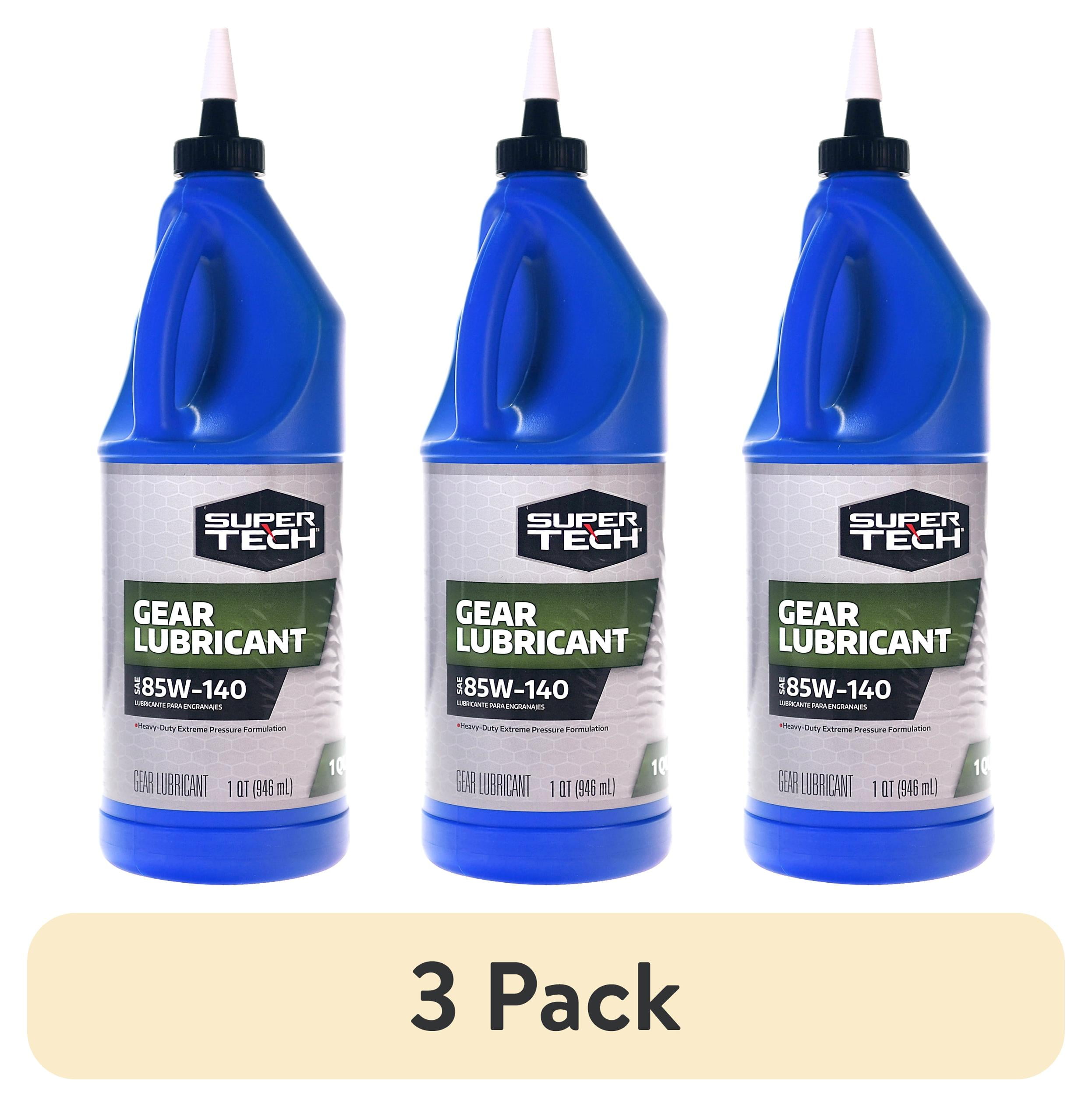 (3 pack) Super Tech SAE 85W-140 Gear Lubricant Drip Bottle, 1 Quart ...