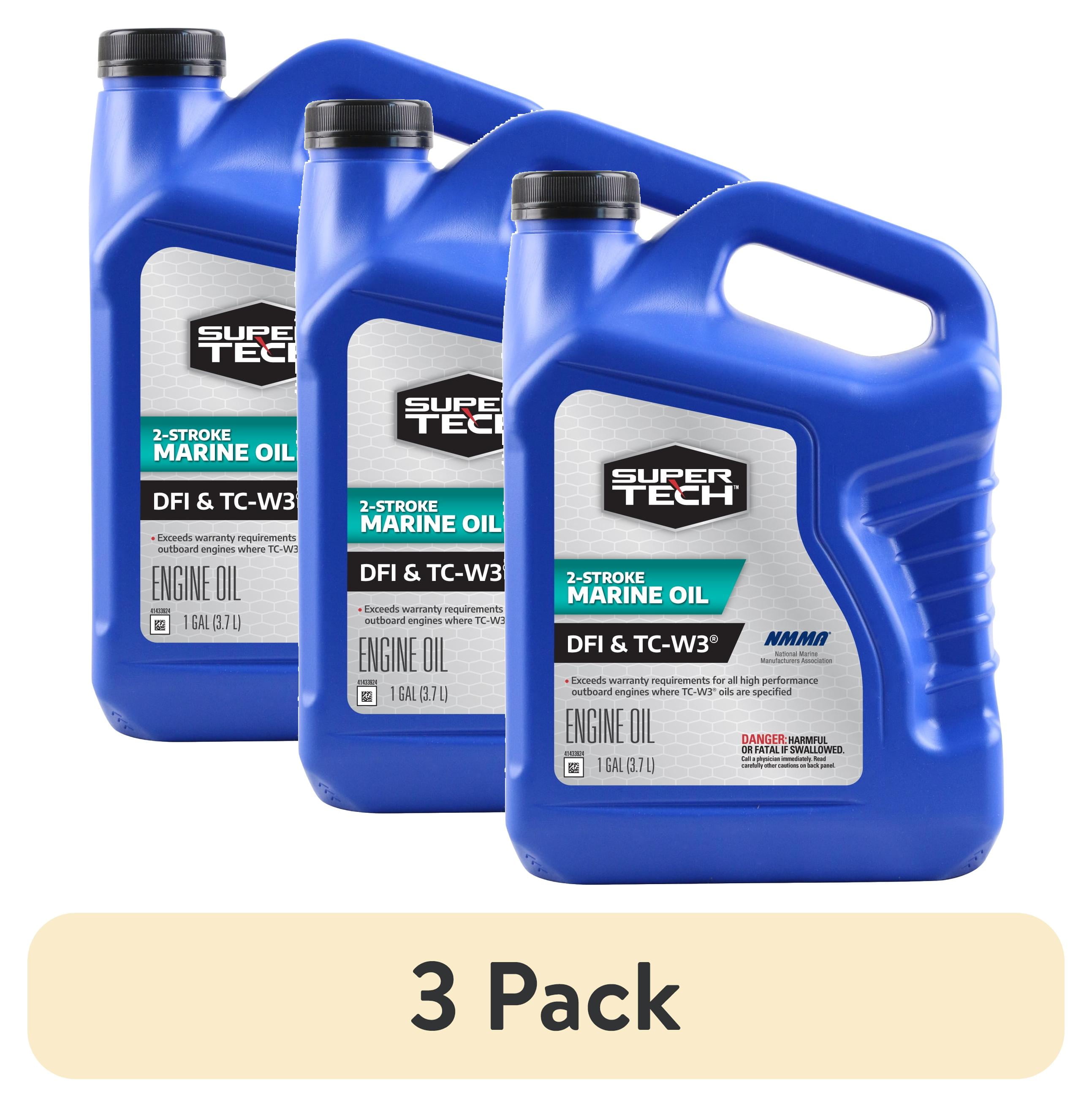 (3 pack) Super Tech TC-W3 High-Performance Marine Outboard 2 Cycle ...