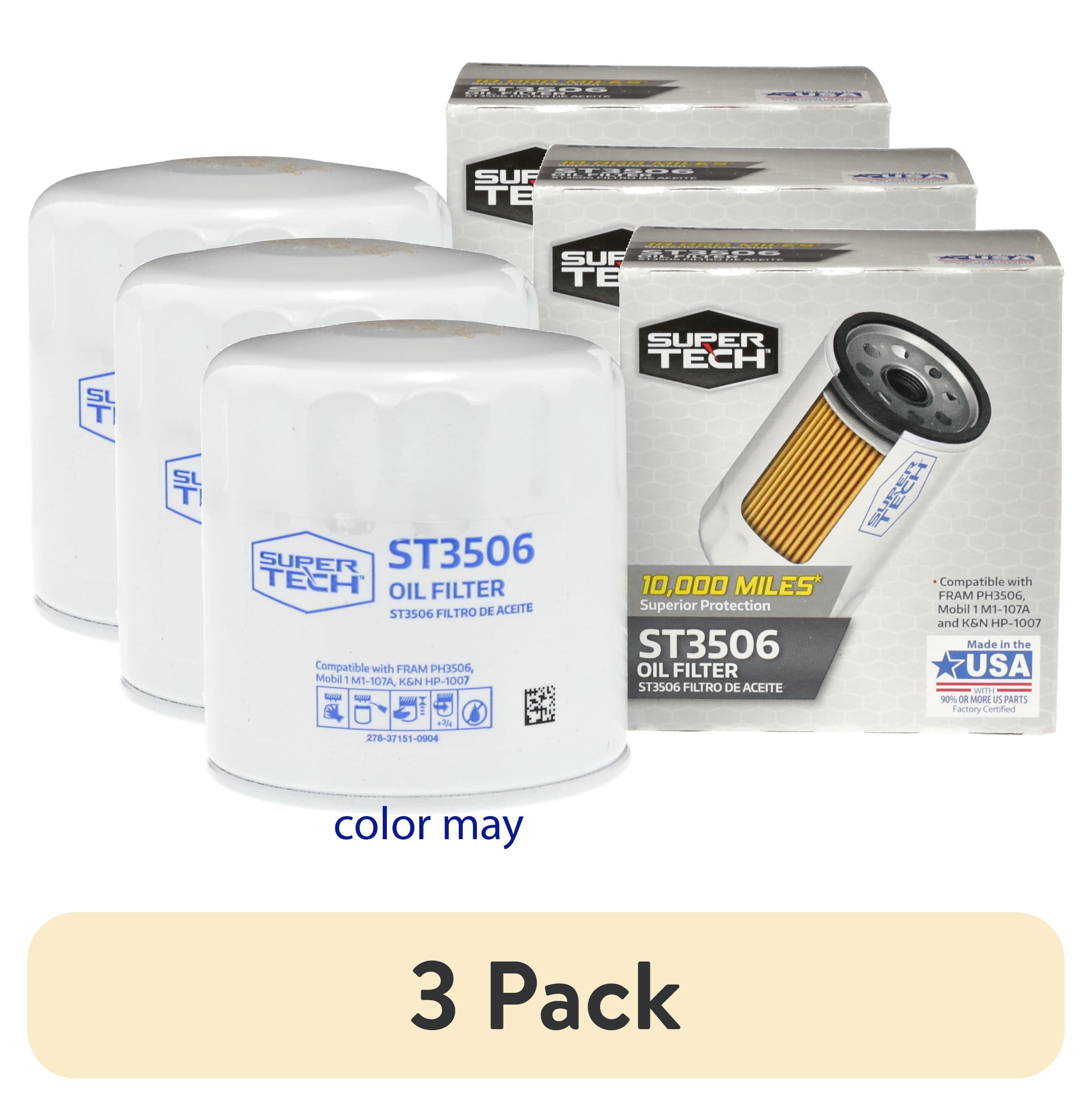 (3 pack) SuperTech ST3506, Oil Filter Fits Buick, Cadillac, Chevrolet ...