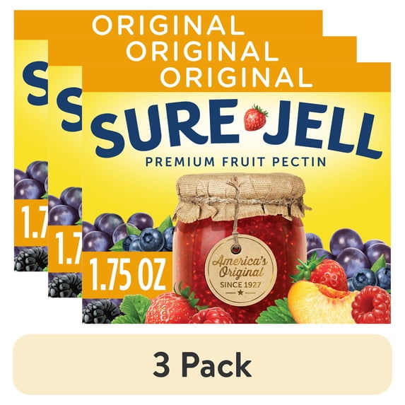 (3 pack) Sure Jell Original Premium Fruit Pectin, 1.75 oz Box - Walmart.com