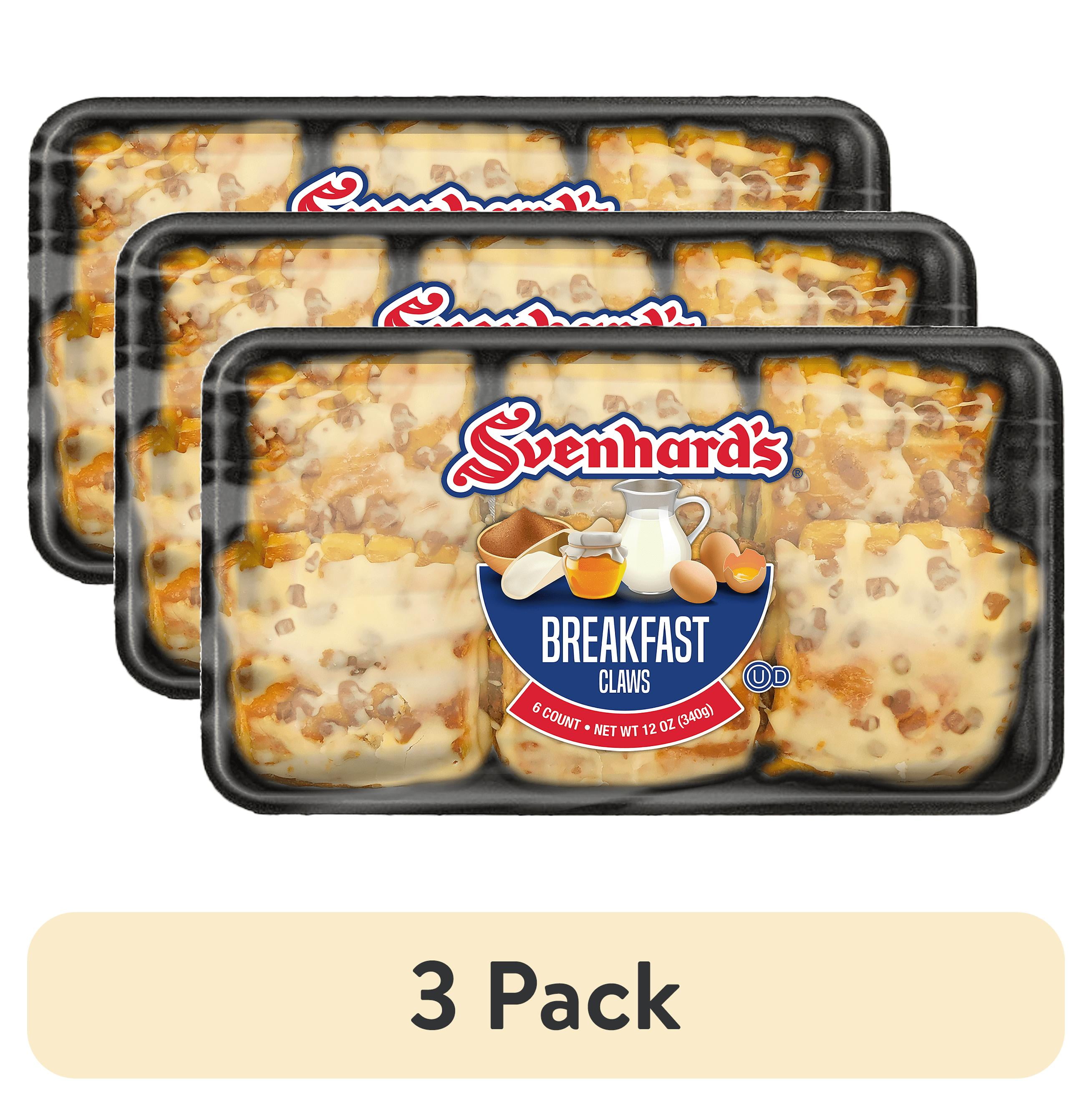 (3 pack) Svenhard's Breakfast Claw Pastries, 12 oz, 6 Count - Walmart.com