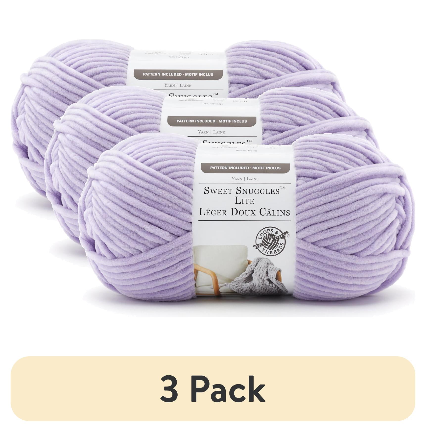 (3 pack) Sweet Snuggles Lite Yarn by Loops & Threads - Yarn for ...