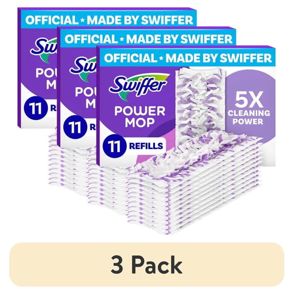 Swiffer PowerMop Multi-Surface Mopping Pad Refills, 8 Count for Deep ...
