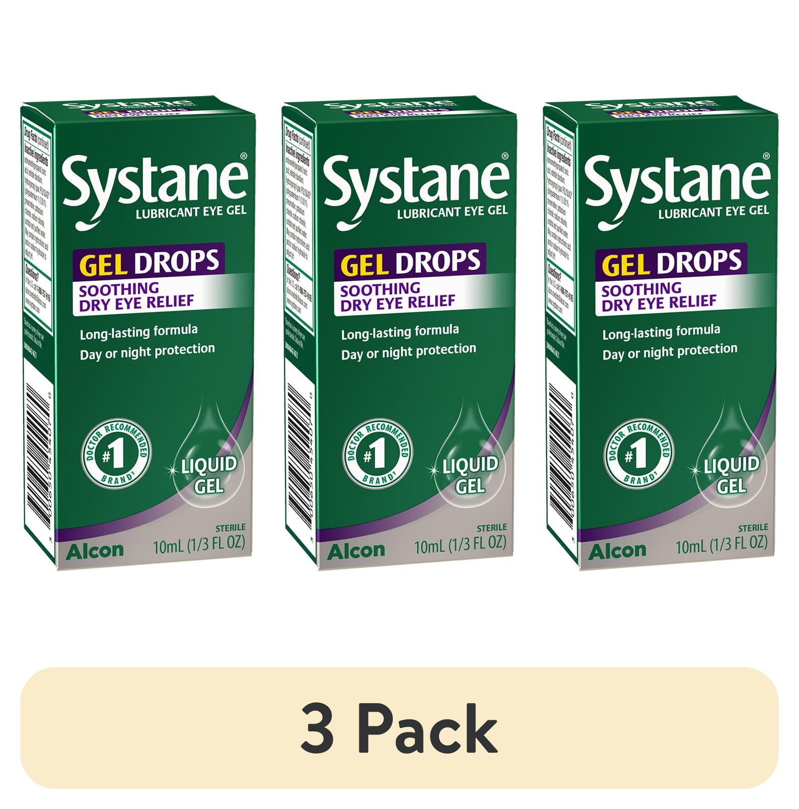 (3 pack) Systane Gel Drops Lubricant Eye Gel for Soothing Dry Eye ...