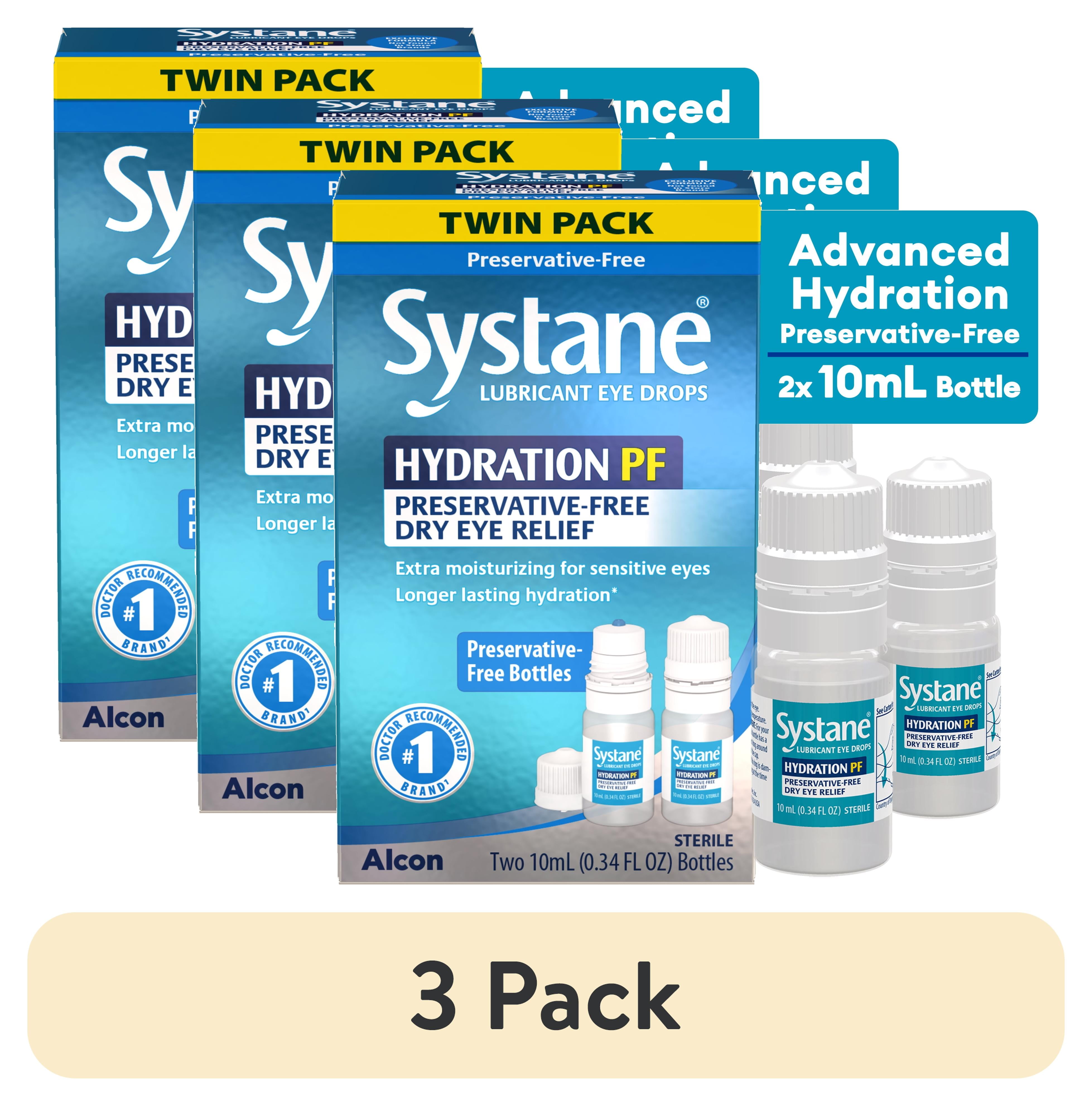 (3 pack) Systane Hydration Preservative Free Eye Drops For Dry Eyes ...