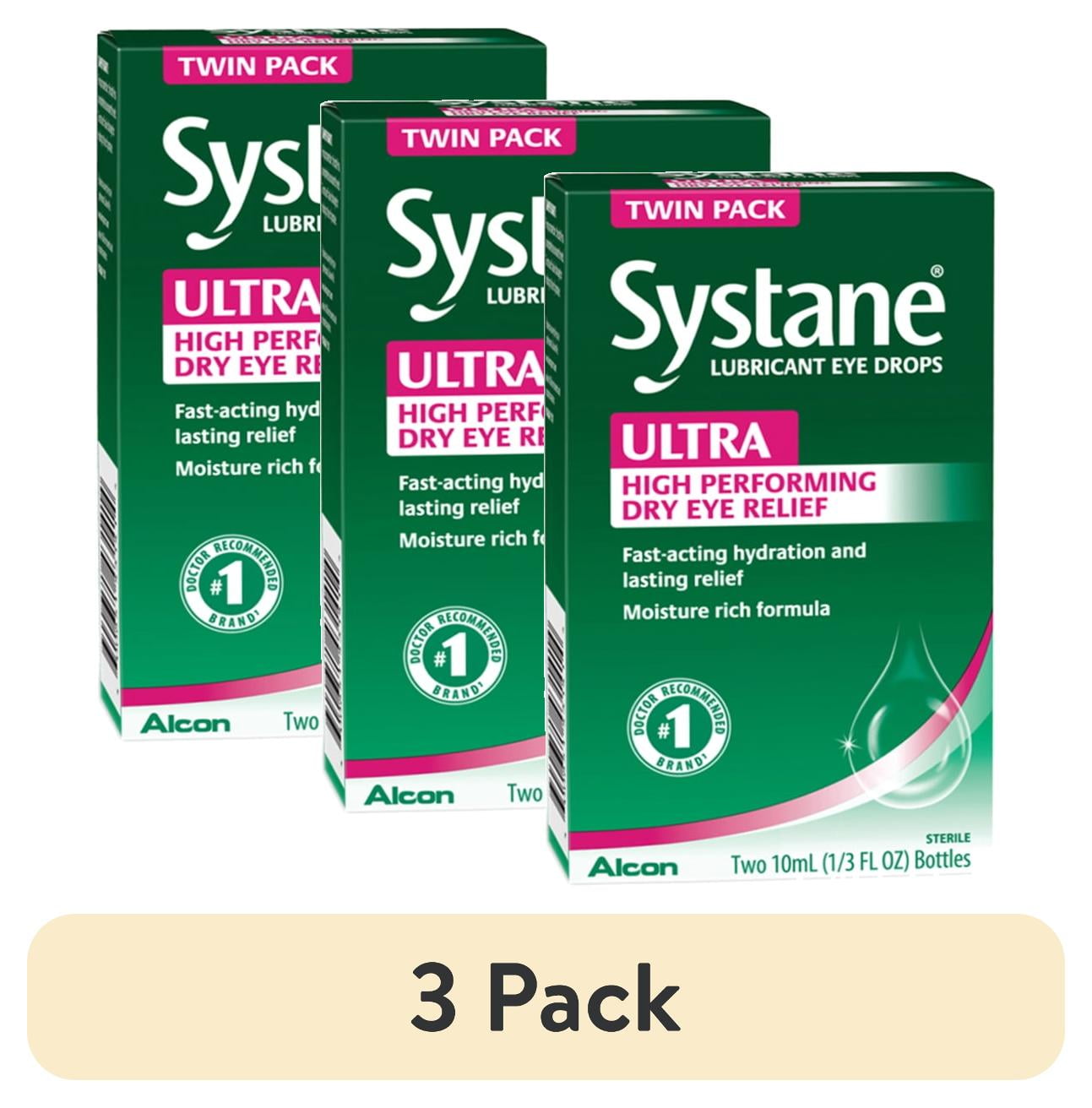 (3 pack) Systane Ultra Dry Eye Care Symptom Relief Eye Drops, Twin Pack ...