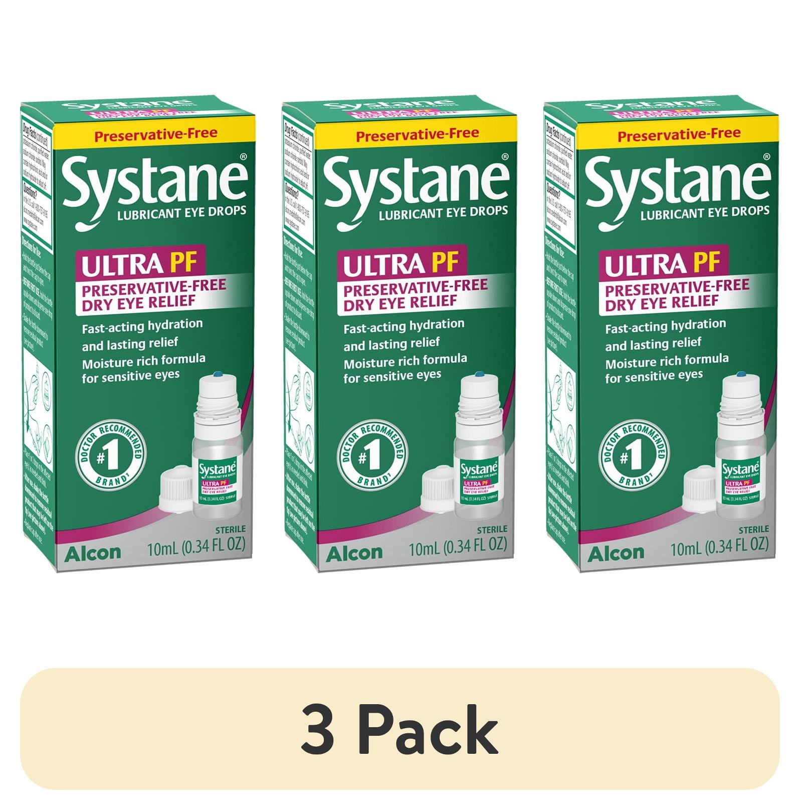 (3 pack) Systane Ultra Preservative Free Eye Lubricant Drops for Dry ...