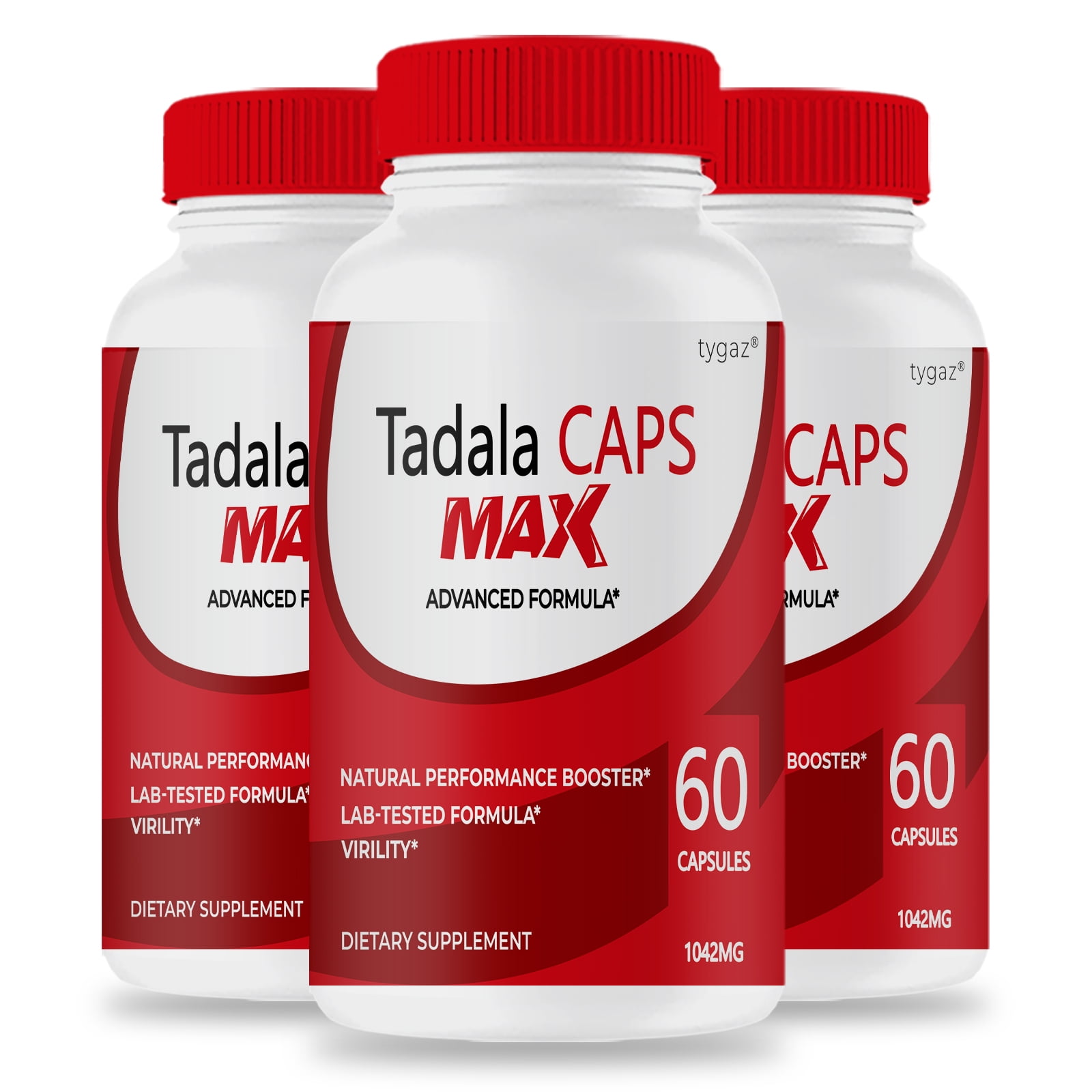 (3 pack) TadalaCaps Max - Tadala Caps Max Pill Supplement - Walmart.com