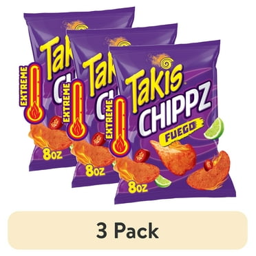 Takis Chile Limon 3.25 oz Snack Size Bag, Chili & Lime Rolled Tortilla ...