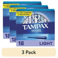 Tampax Compact Pearl Tampons Multipack, with LeakGuard Braid ...