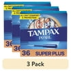 (4 pack) Tampax Pearl Tampons with LeakGuard Braid, Ultra Absorbency ...