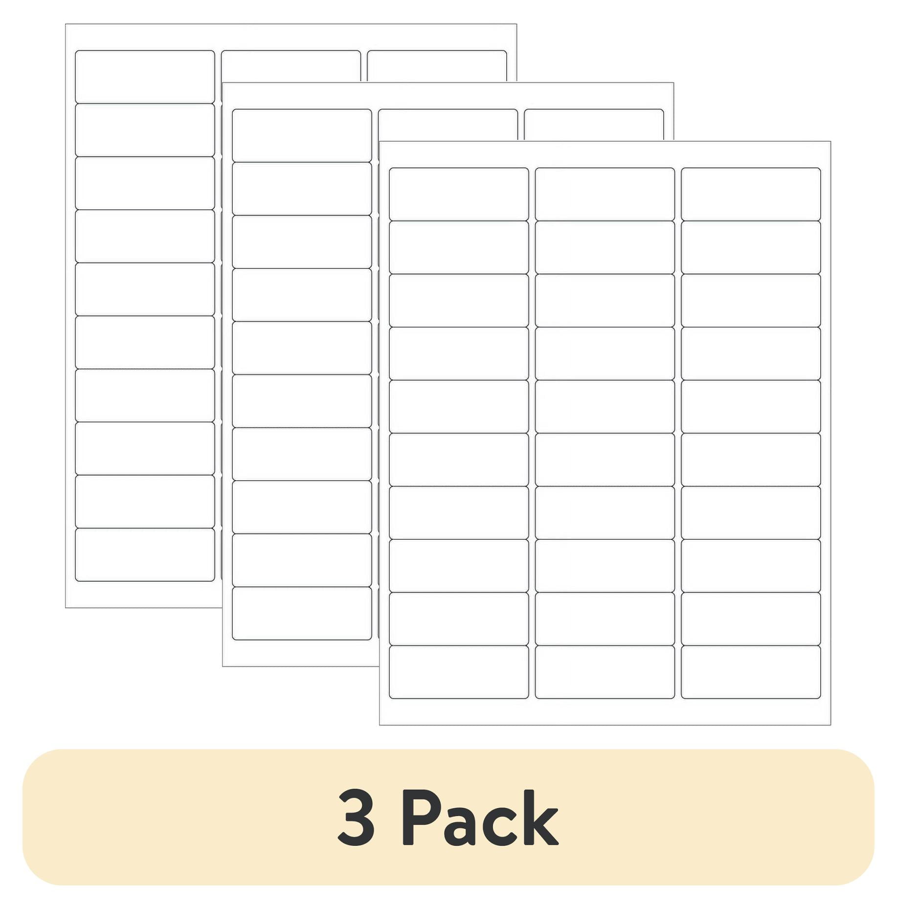 (3 pack) Tape Logic Laser Label,Rectangle,2 5/8x1",PK3000 LL113 ...