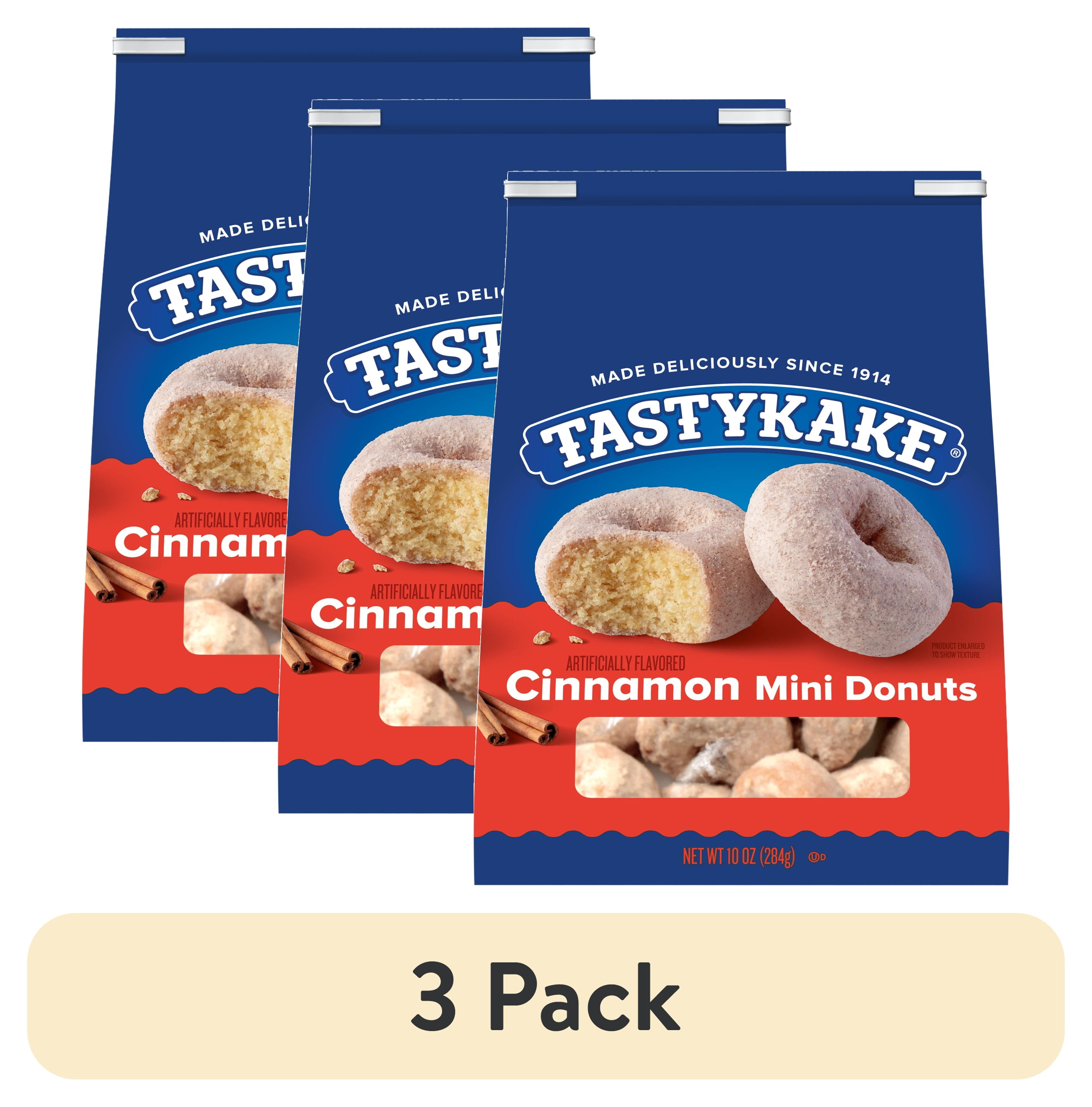 (3 pack) Tastykake Cinnamon Mini Donuts, Shareable Donuts, 10 oz Bag ...