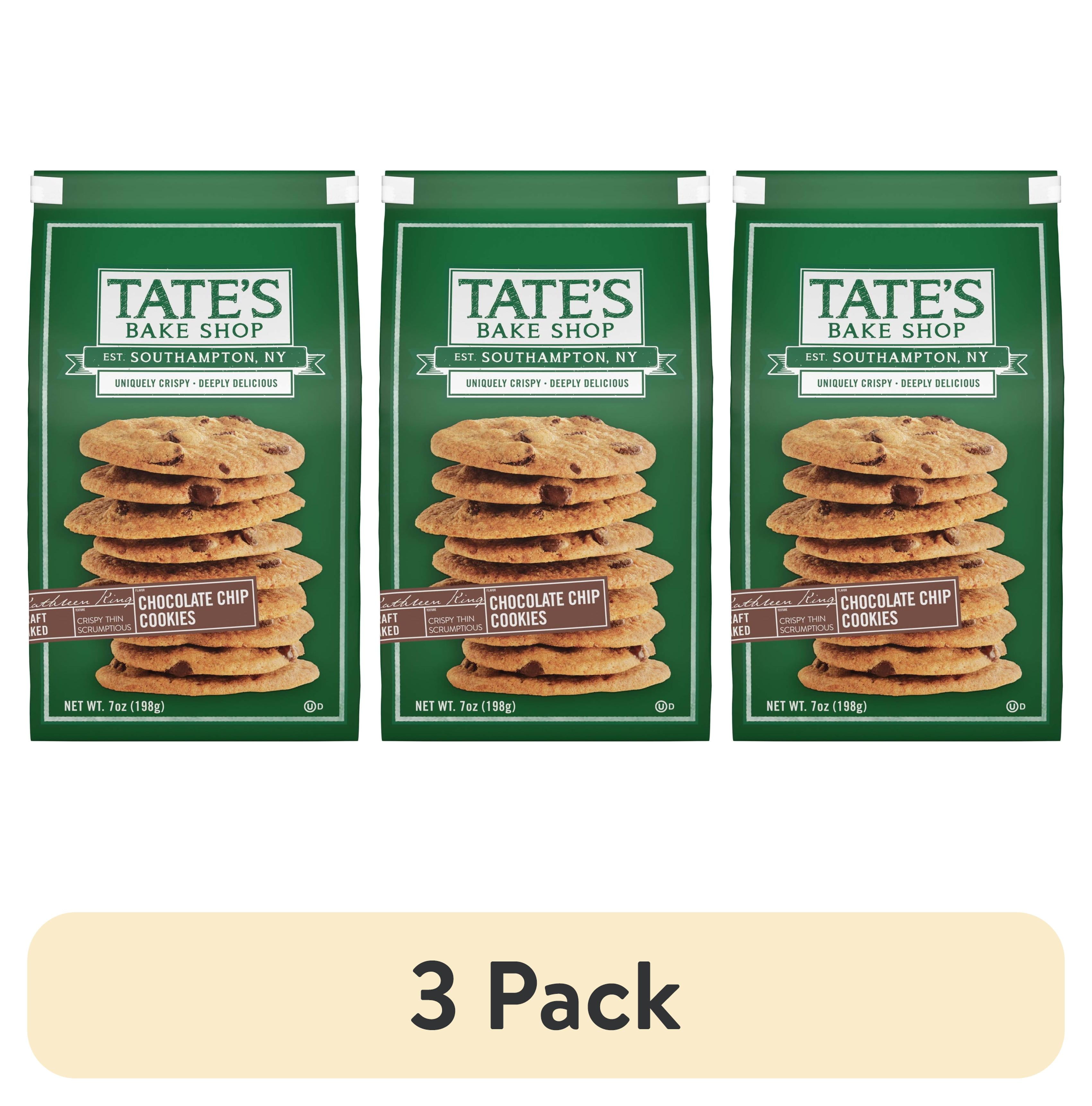 (3 pack) Tate's Bake Shop Chocolate Chip Cookies, 7 oz - Walmart.com