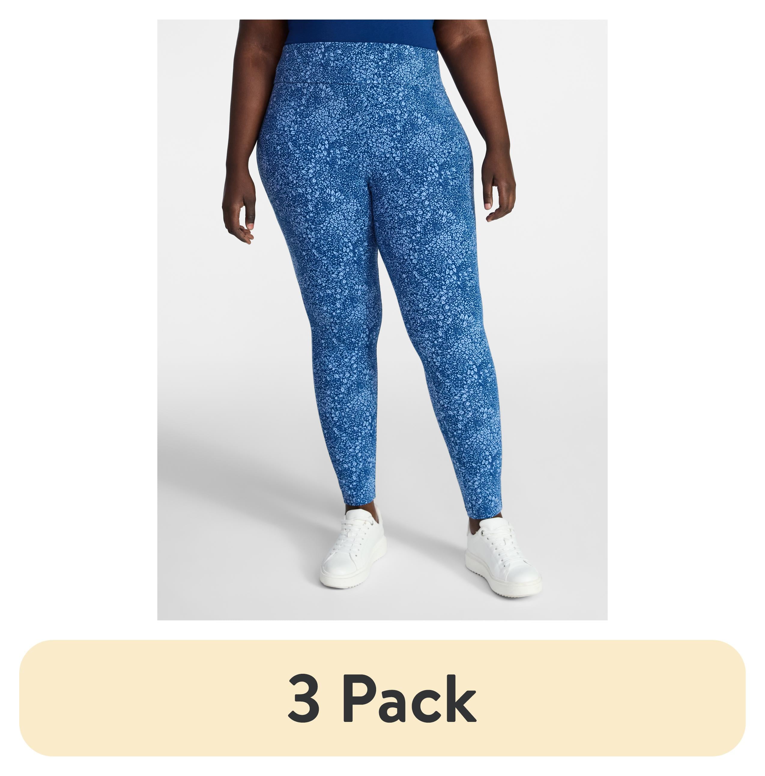 (3 pack) Terra & Sky Women's Plus High Waist Ankle Length Leggings, 27 ...