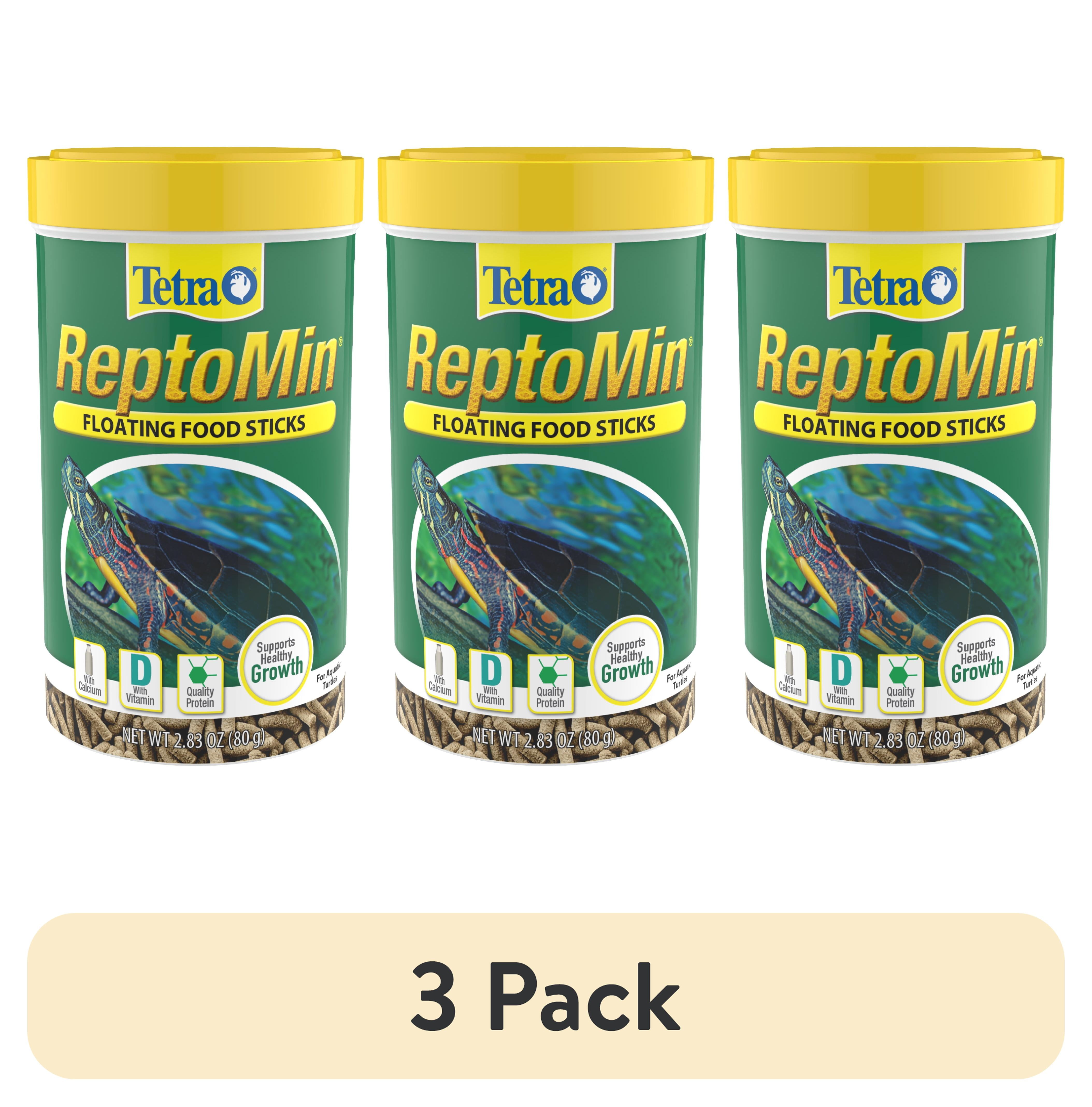 (3 pack) Tetra ReptoMin Floating Food Sticks for Aquatic Turtles, Newts ...
