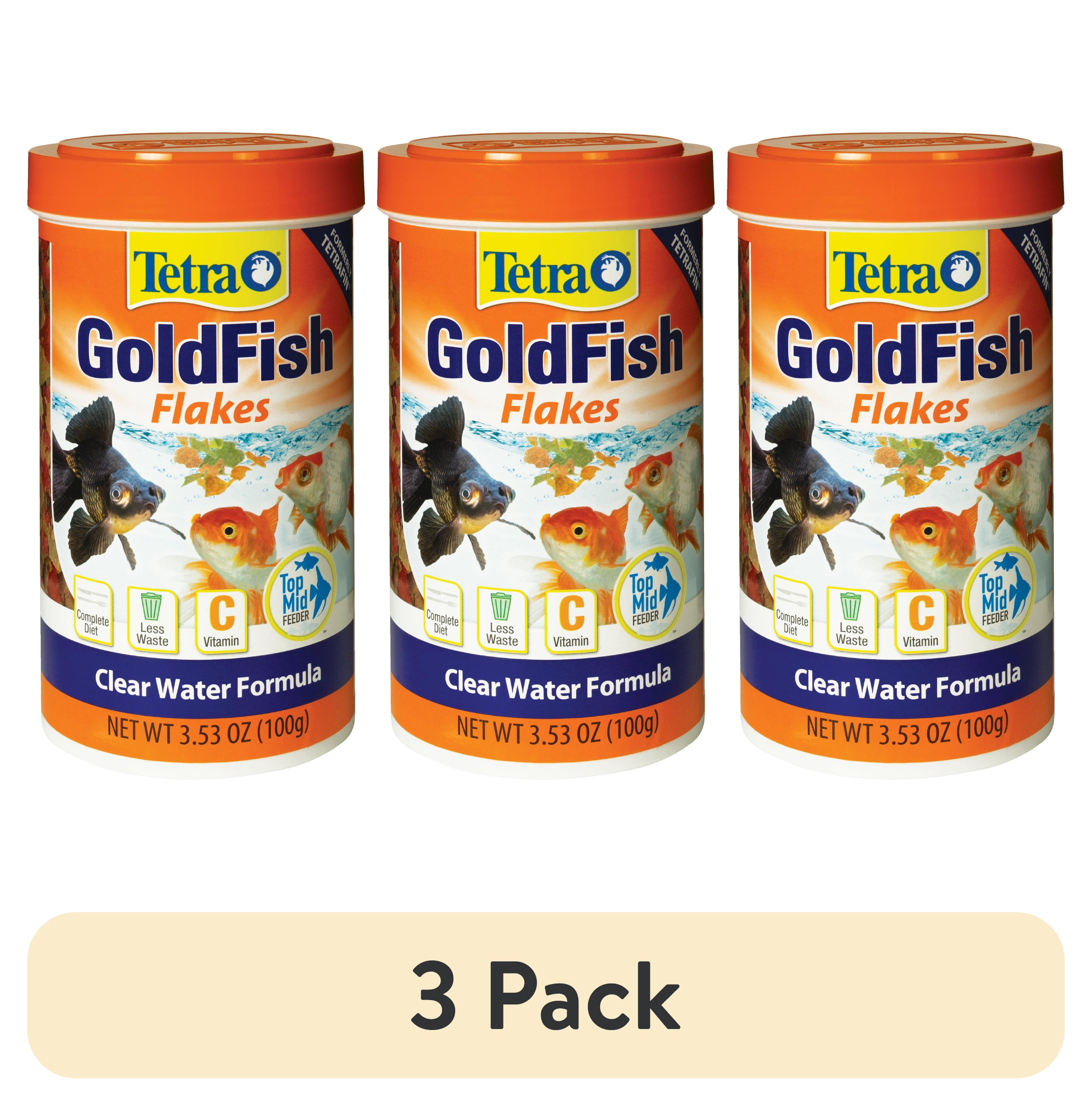 (3 pack) Tetra TetraFin Balanced Diet Goldfish Flake Food for Optimal ...