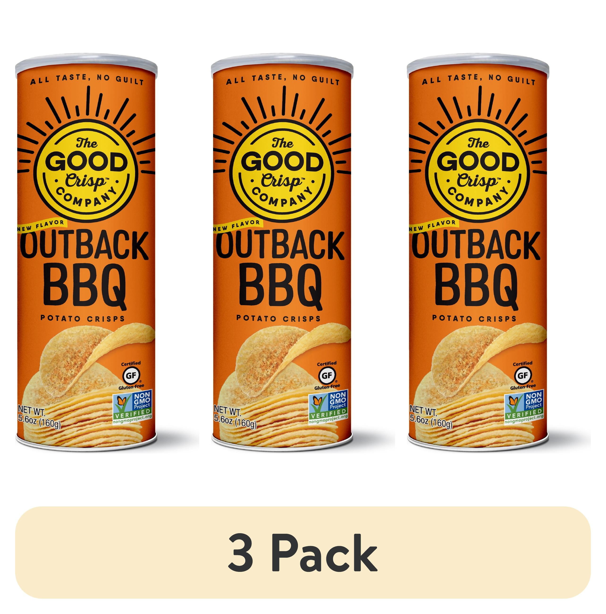(3 pack) The Good Crisp Company Gluten Free Outback BBQ Snack Chips, 5. ...