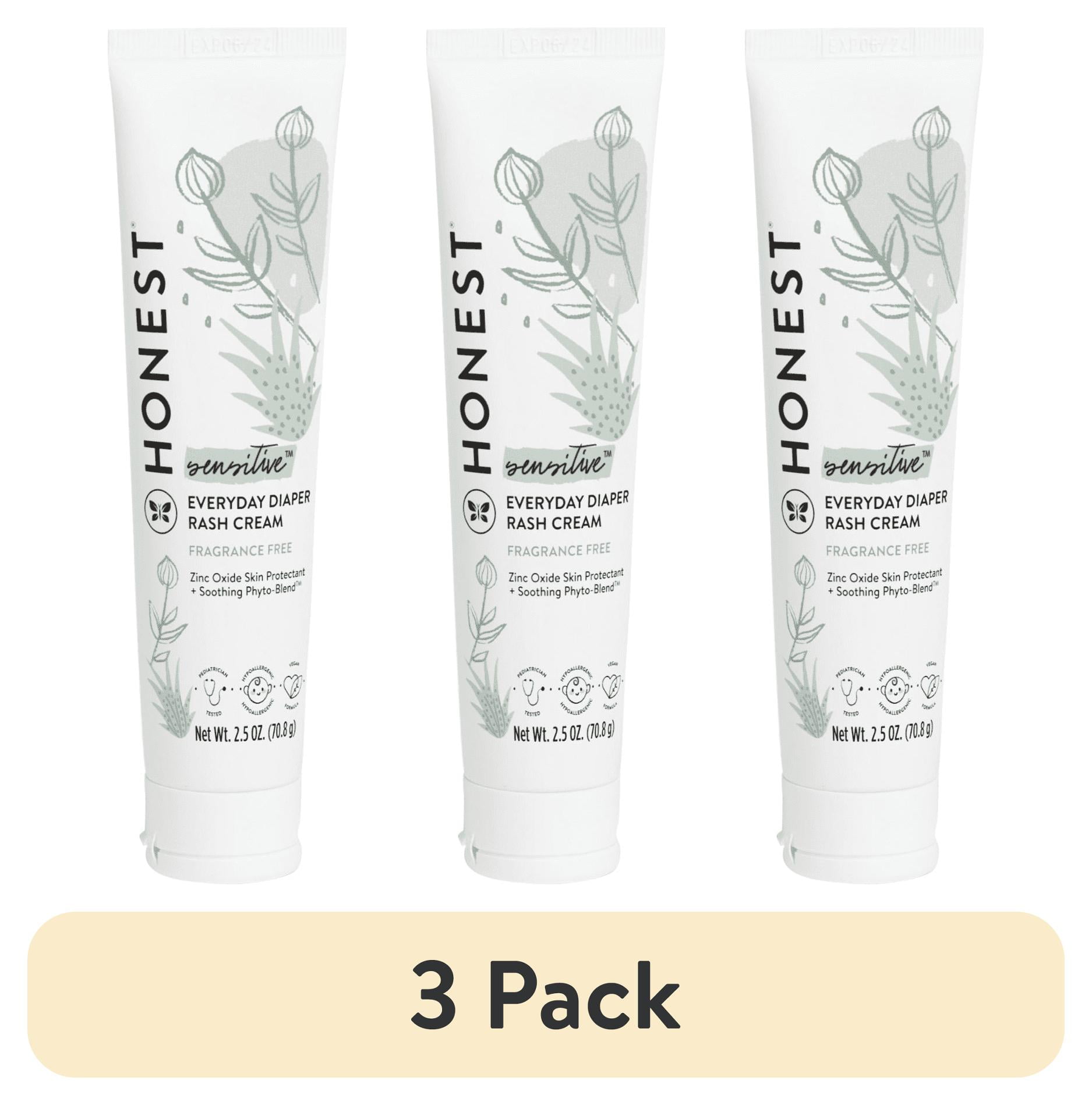 (3 pack) The Honest Company Diaper Rash Cream 2.5 fl oz - Walmart.com