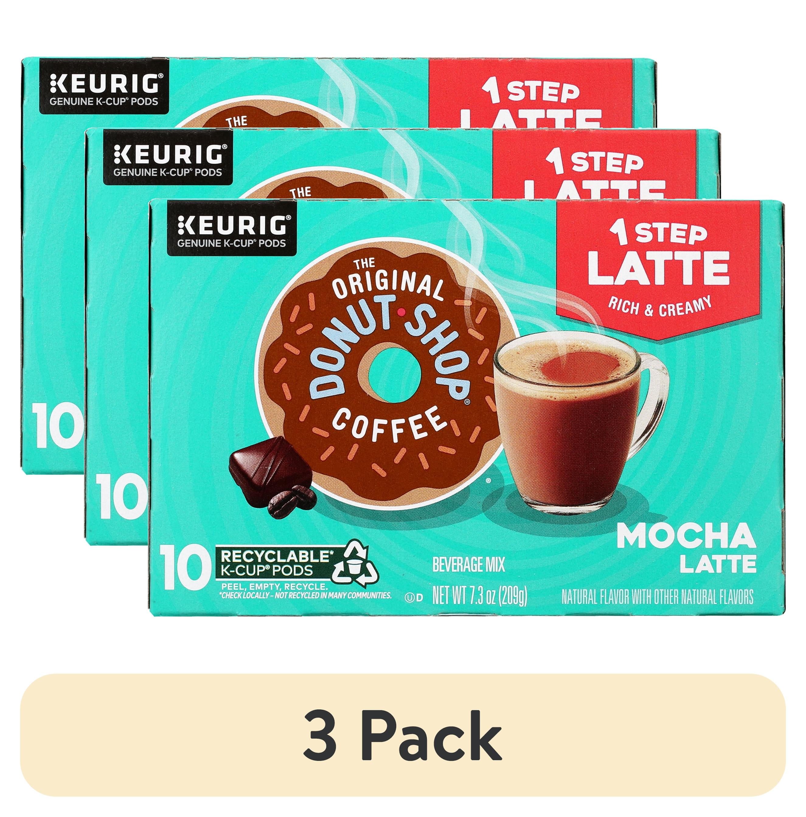 (3 pack) The Original Donut Shop, Mocha Latte Flavored K-Cup Coffee ...