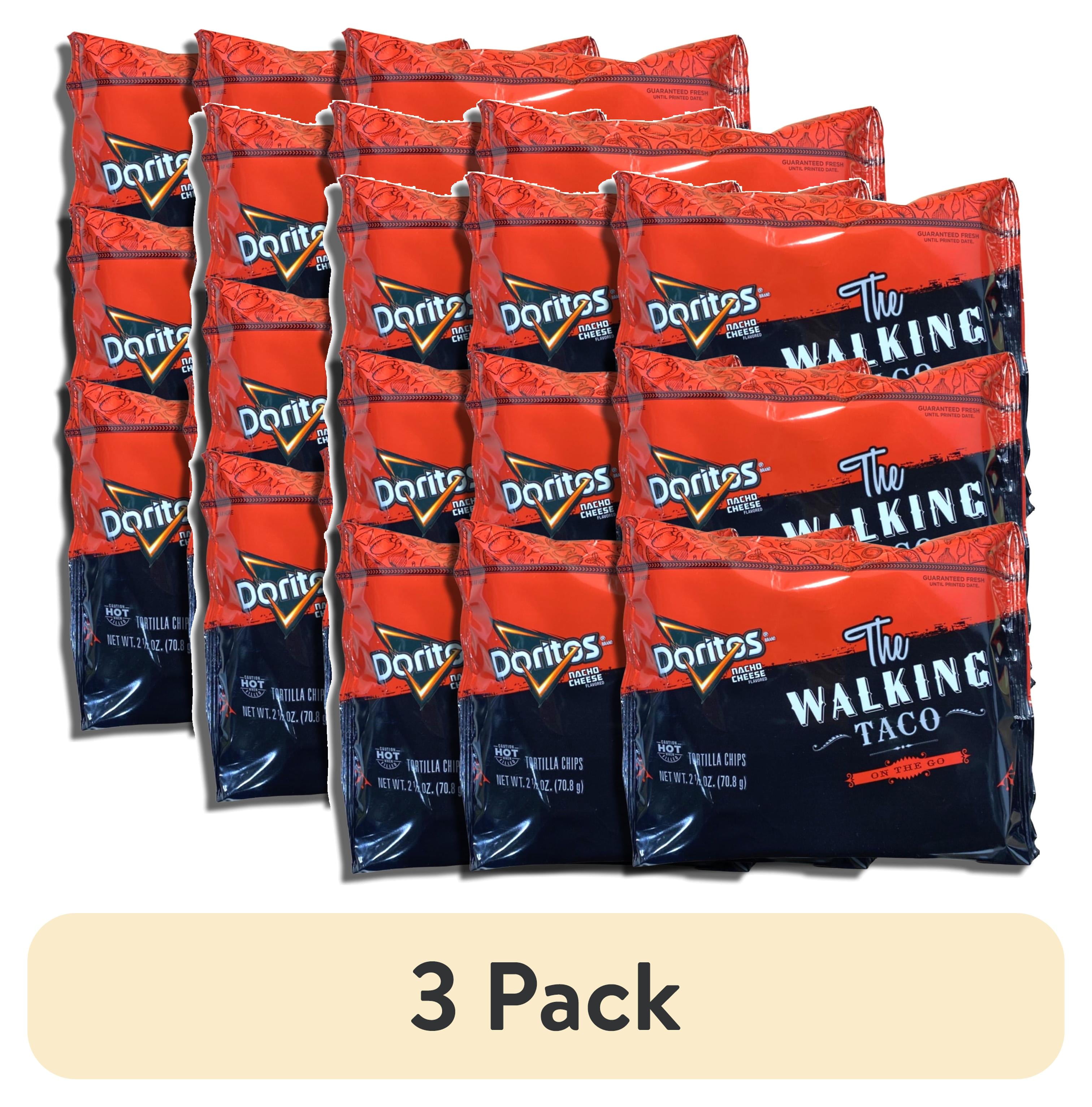 (3 pack) Doritos The Walking Taco Nacho Cheese Chips - Crunchy Bold ...