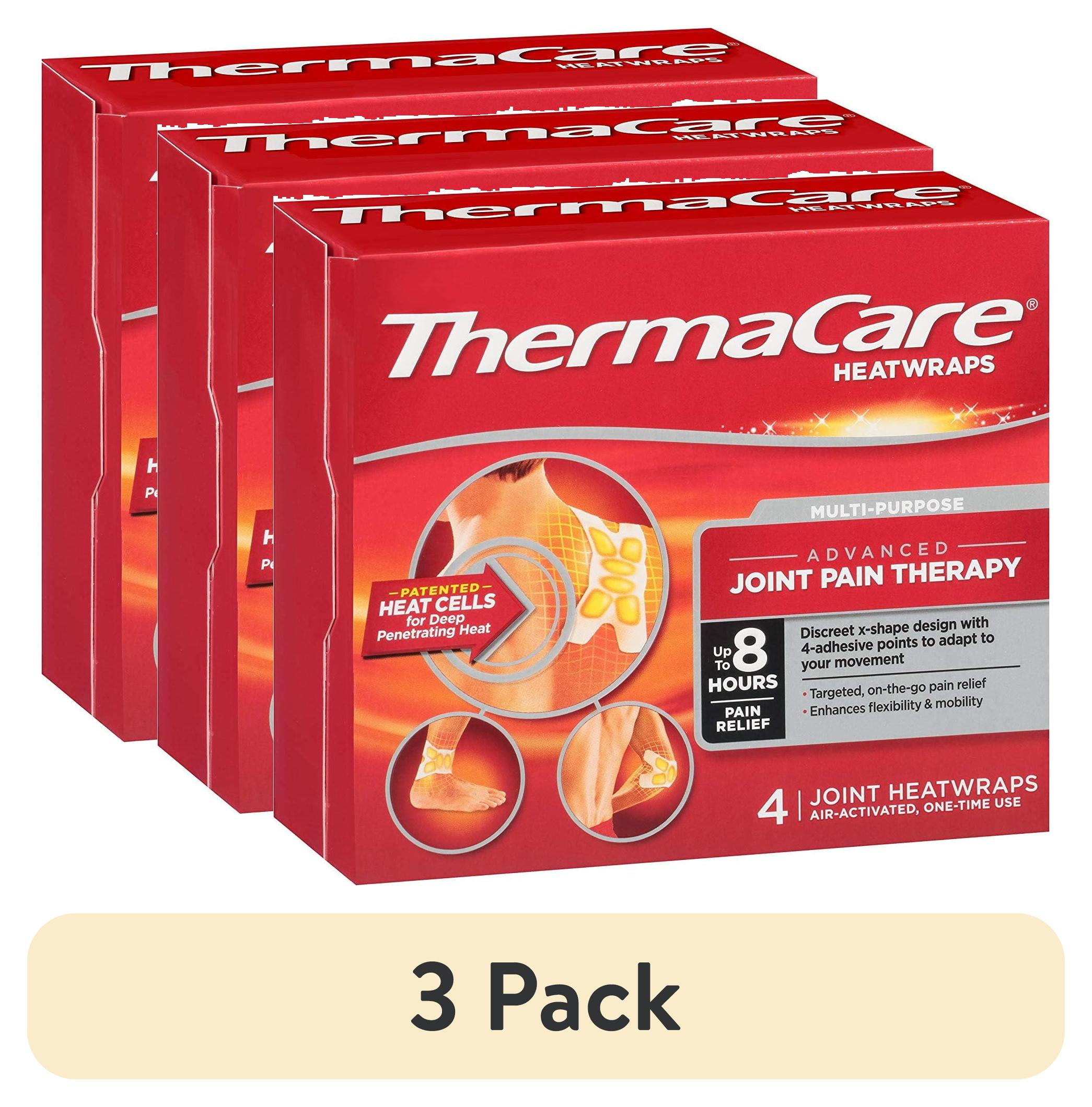 (3 pack) ThermaCare Advanced Multi-Purpose Joint Pain Therapy (4 Count ...