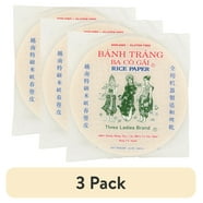 Three Ladies Rice Paper for Spring Rolls, Vietnamese, 12 oz, Pack of 2 ...
