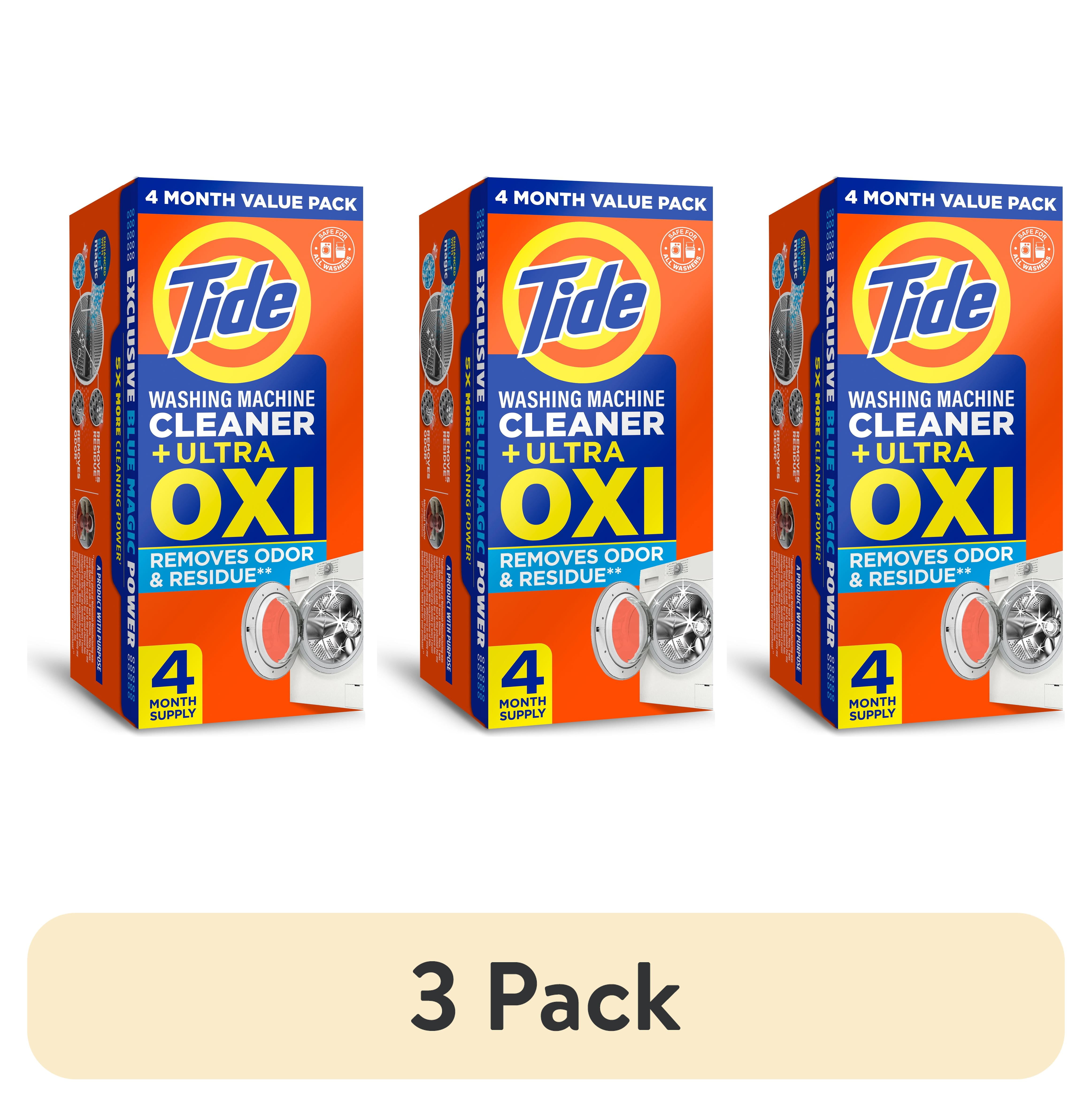 (3 pack) Tide Washing Machine Cleaner with Oxi Powder, Odor Eliminator ...