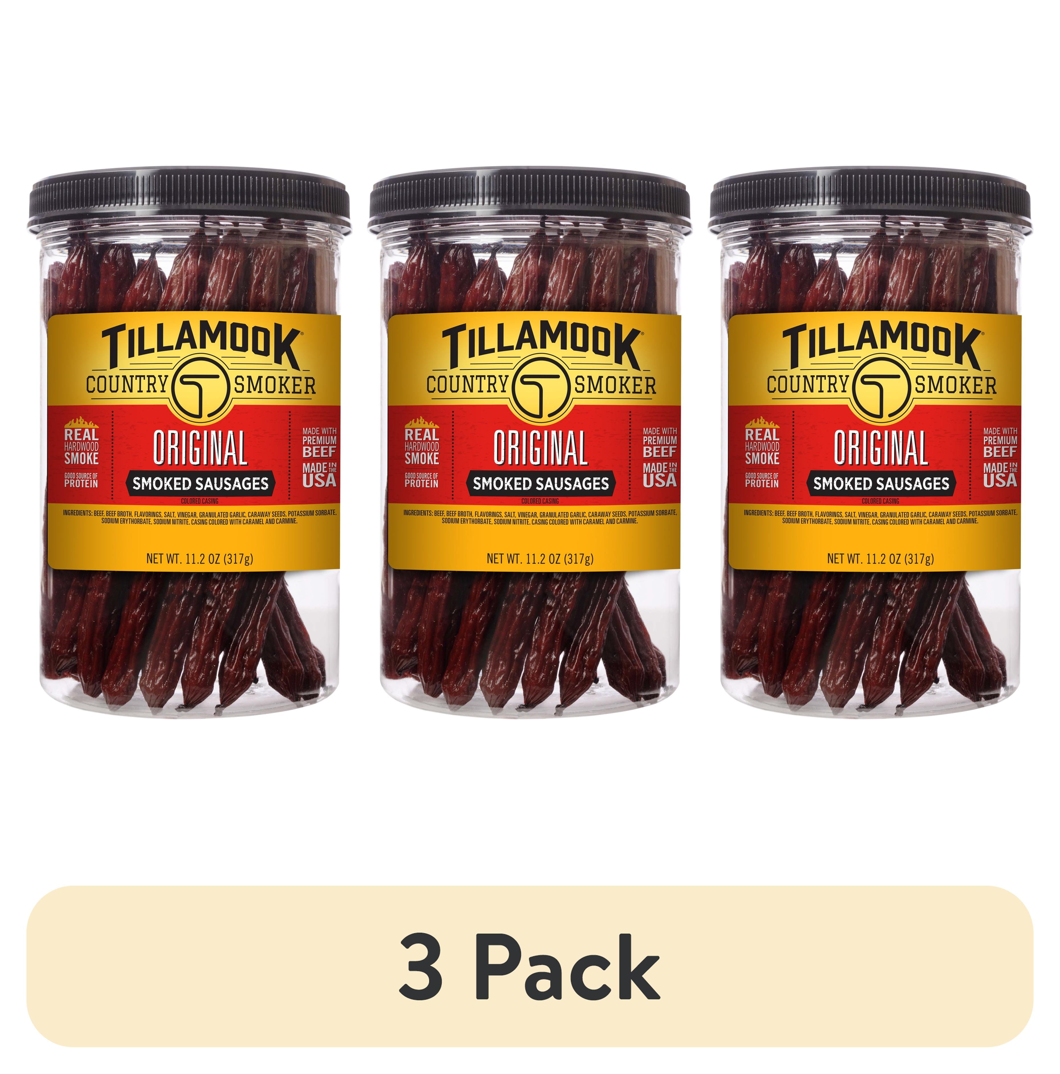 (3 pack) Tillamook Country Smoker, Beef Sticks, 11.2 oz, 20 Count ...