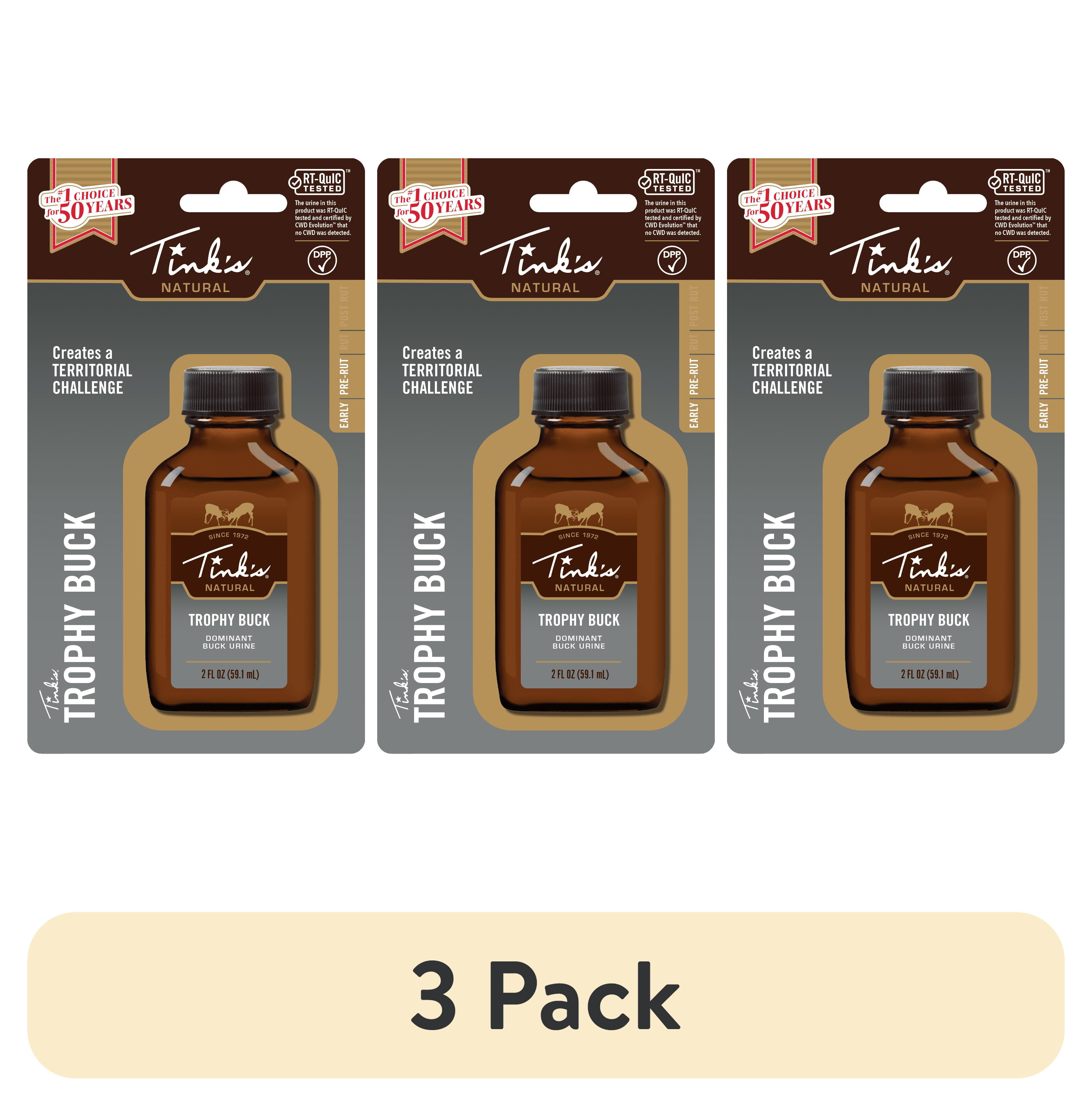 (3 pack) Tink's Trophy Buck Dominant Buck Urine Deer Scent Classic ...