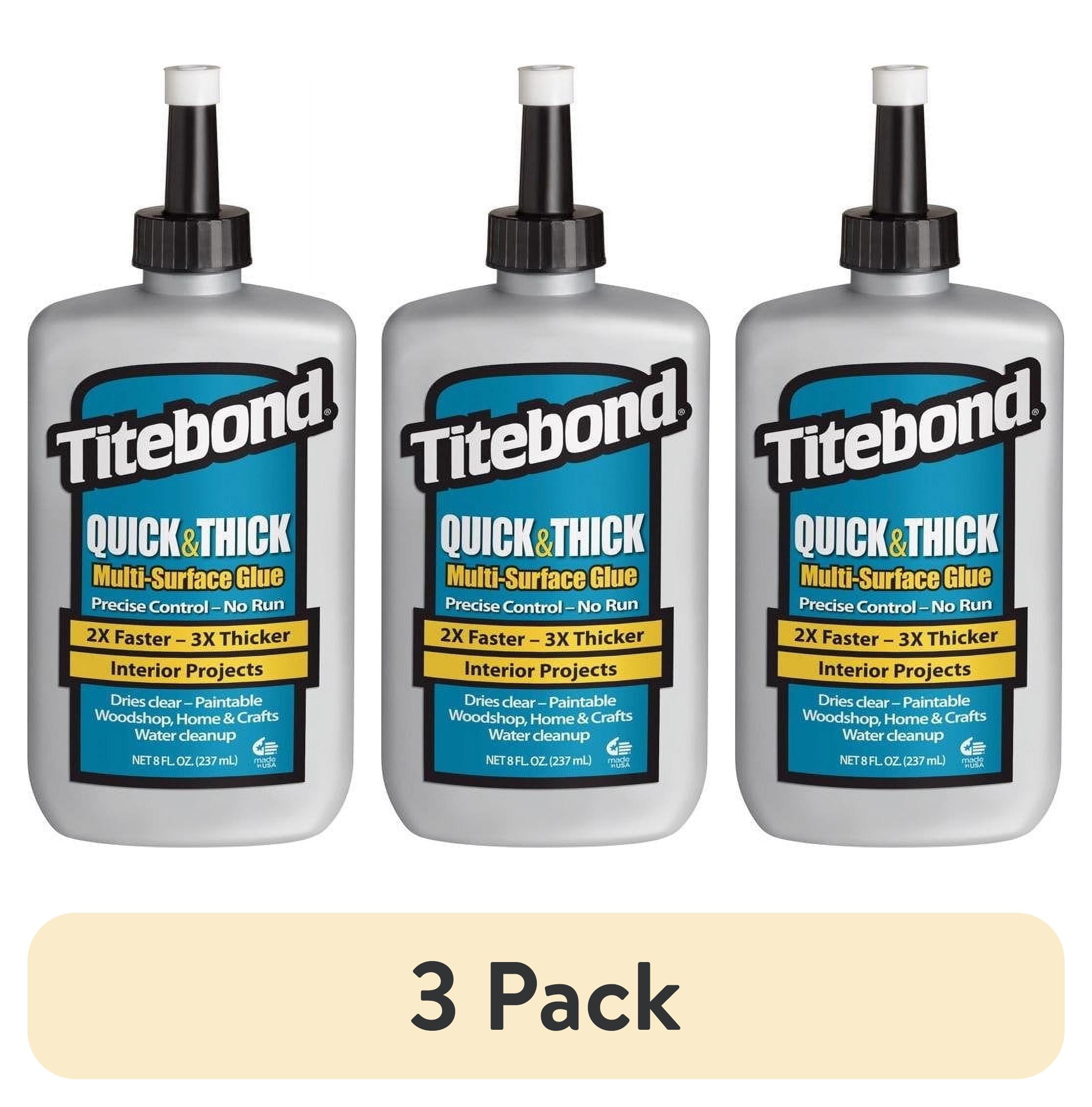 (3 pack) Titebond Quick & Thick Multi-Surface Glue 8 Oz. – PVA Adhesive ...