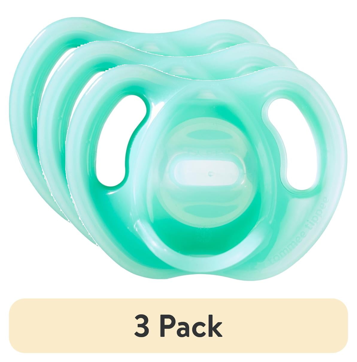 (3 pack) Tommee Tippee Ultra-light Pacifiers, 0-6 months, 2 pack of one ...