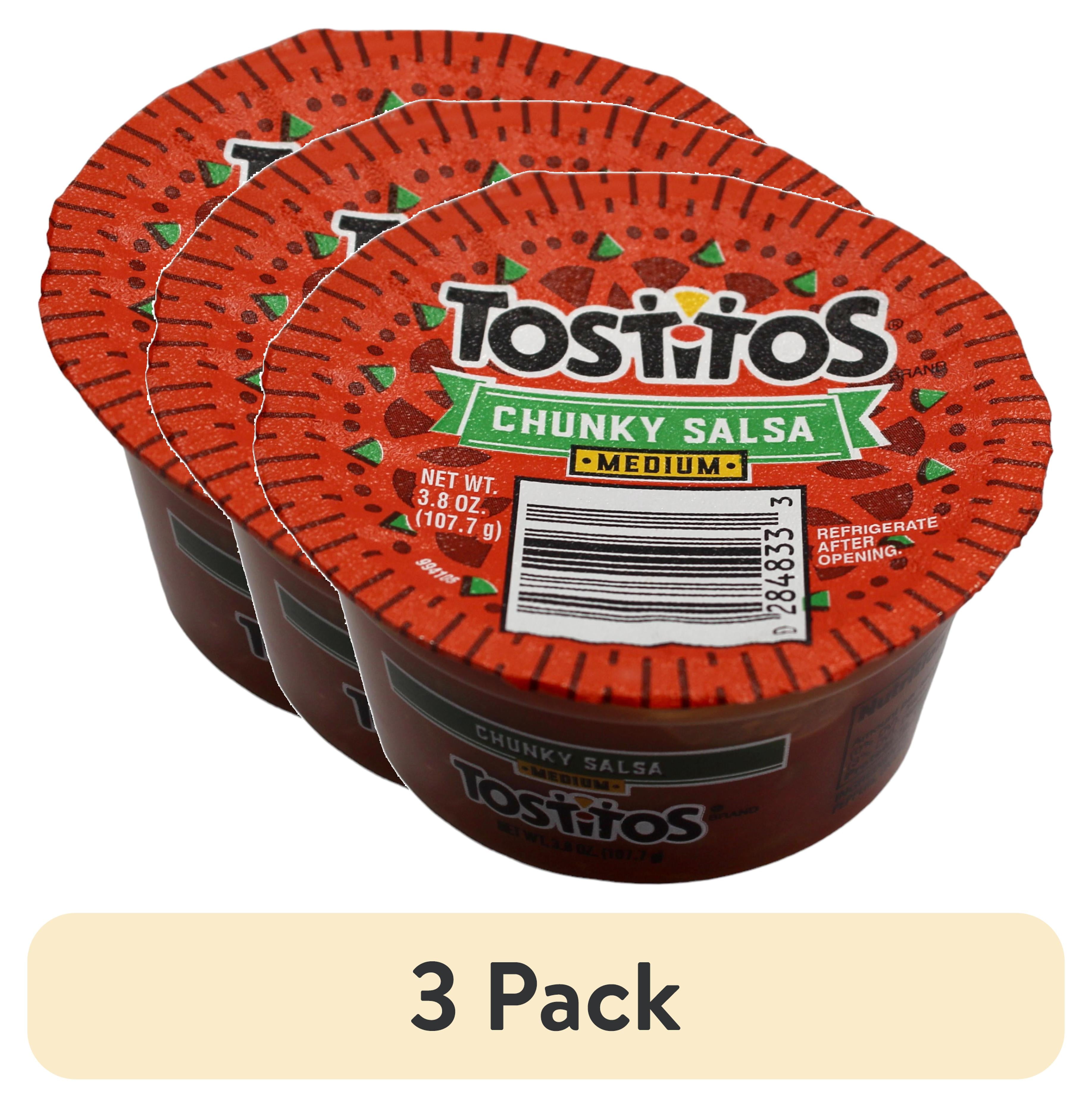 (3 pack) Tostitos Salsa Chunky Salsa Medium 3.8 oz To Go Cup 30 Pack ...