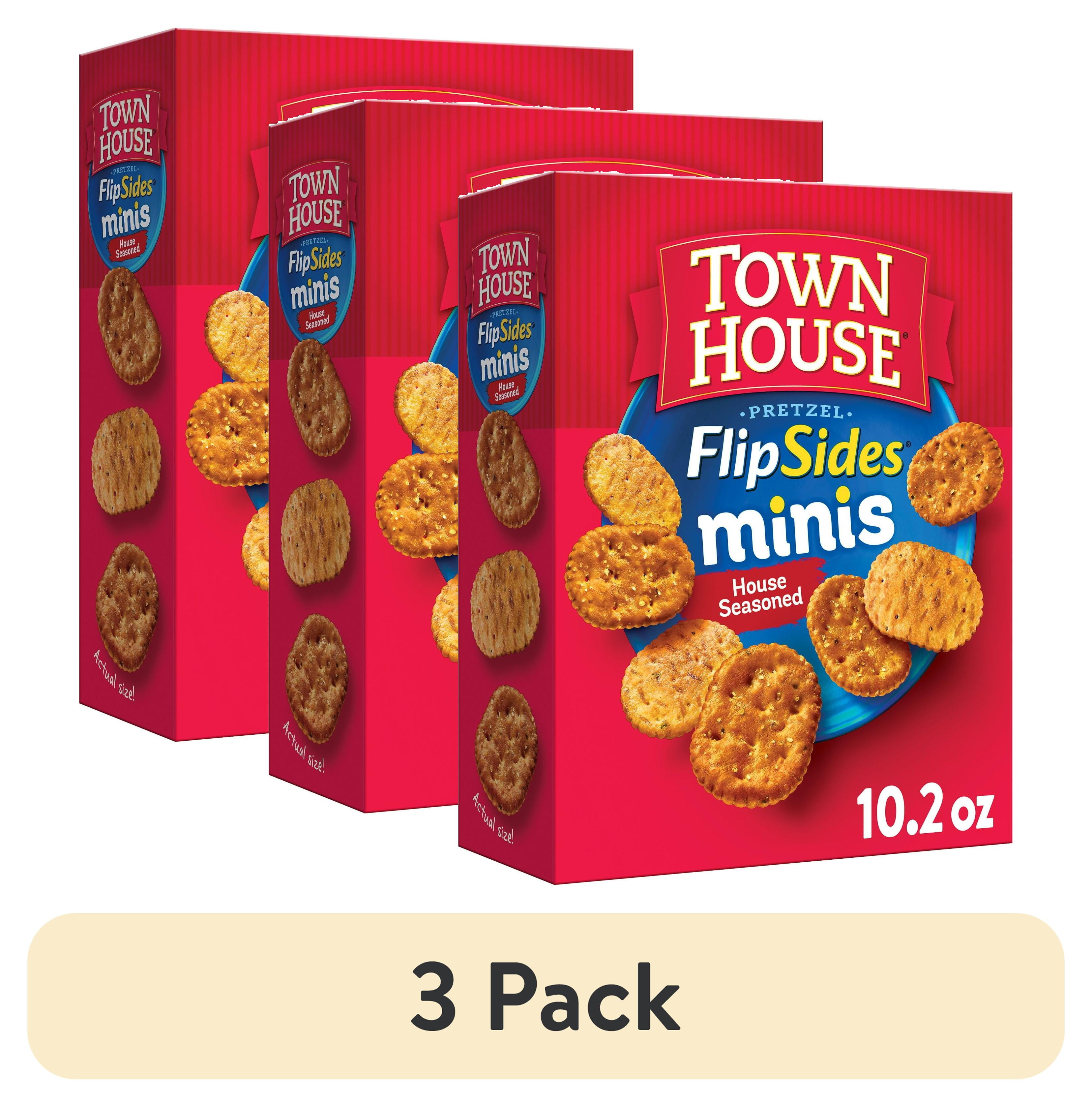 (3 pack) Town House FlipSides Minis House Seasoned Oven Baked Crackers ...