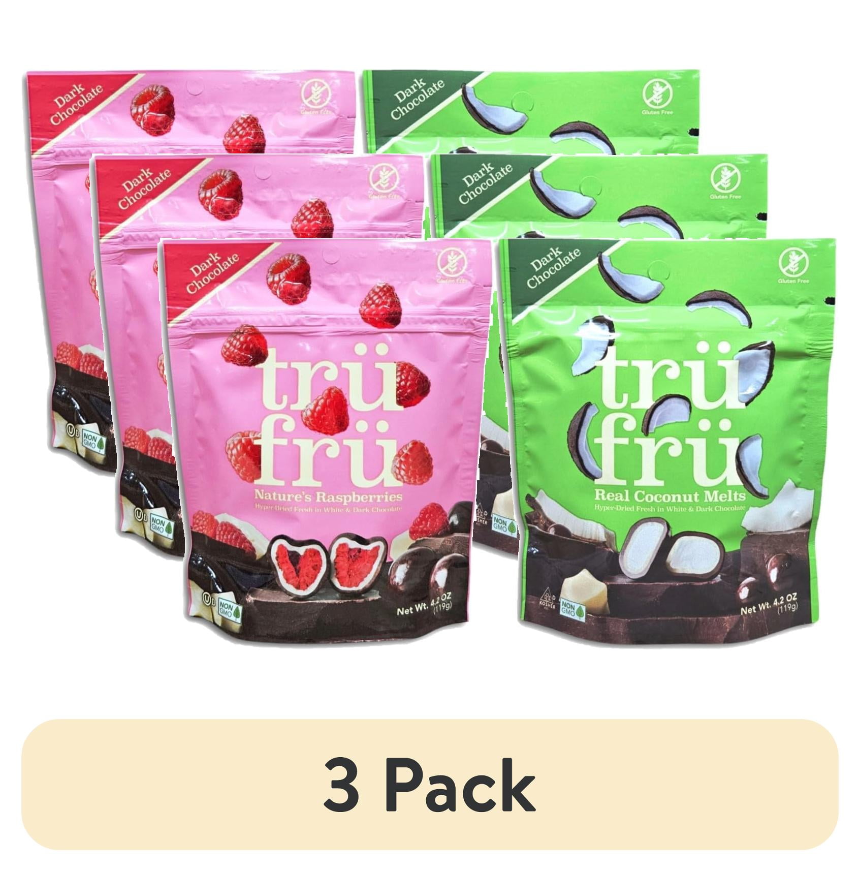 (3 pack) Tru Fru Chocolate & Creme Covered Hyper-Dried Fresh Fruit ...