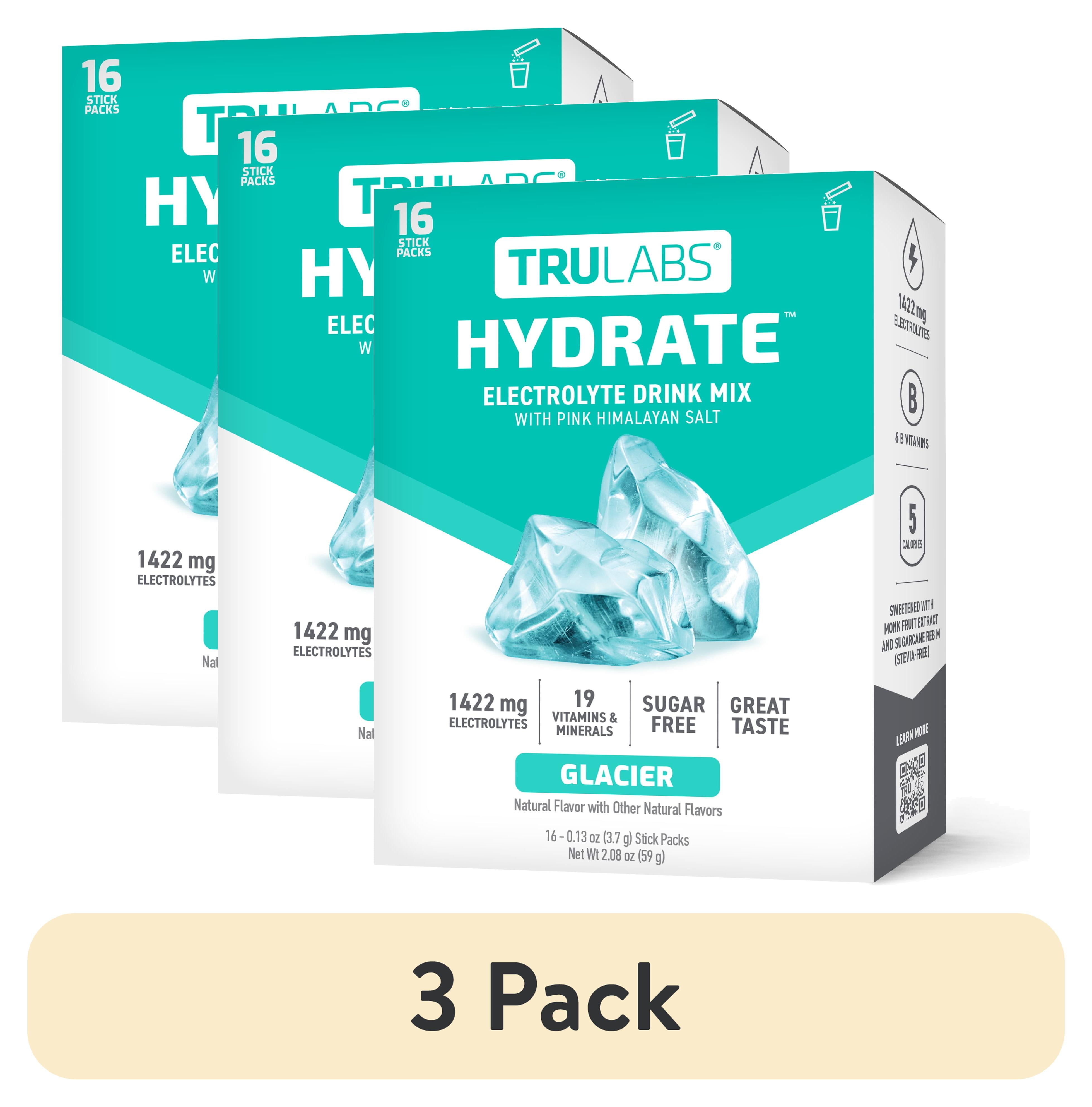 (3 pack) TruLabs Hydrate Glacier, 16 Servings - Walmart.com